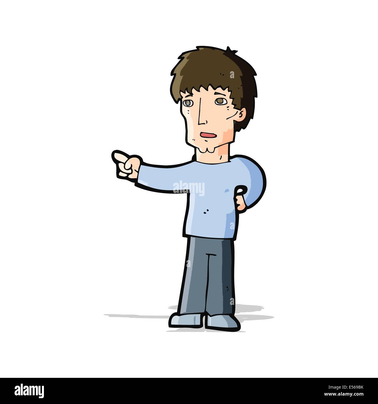 cartoon pointing man Stock Vector Image & Art - Alamy