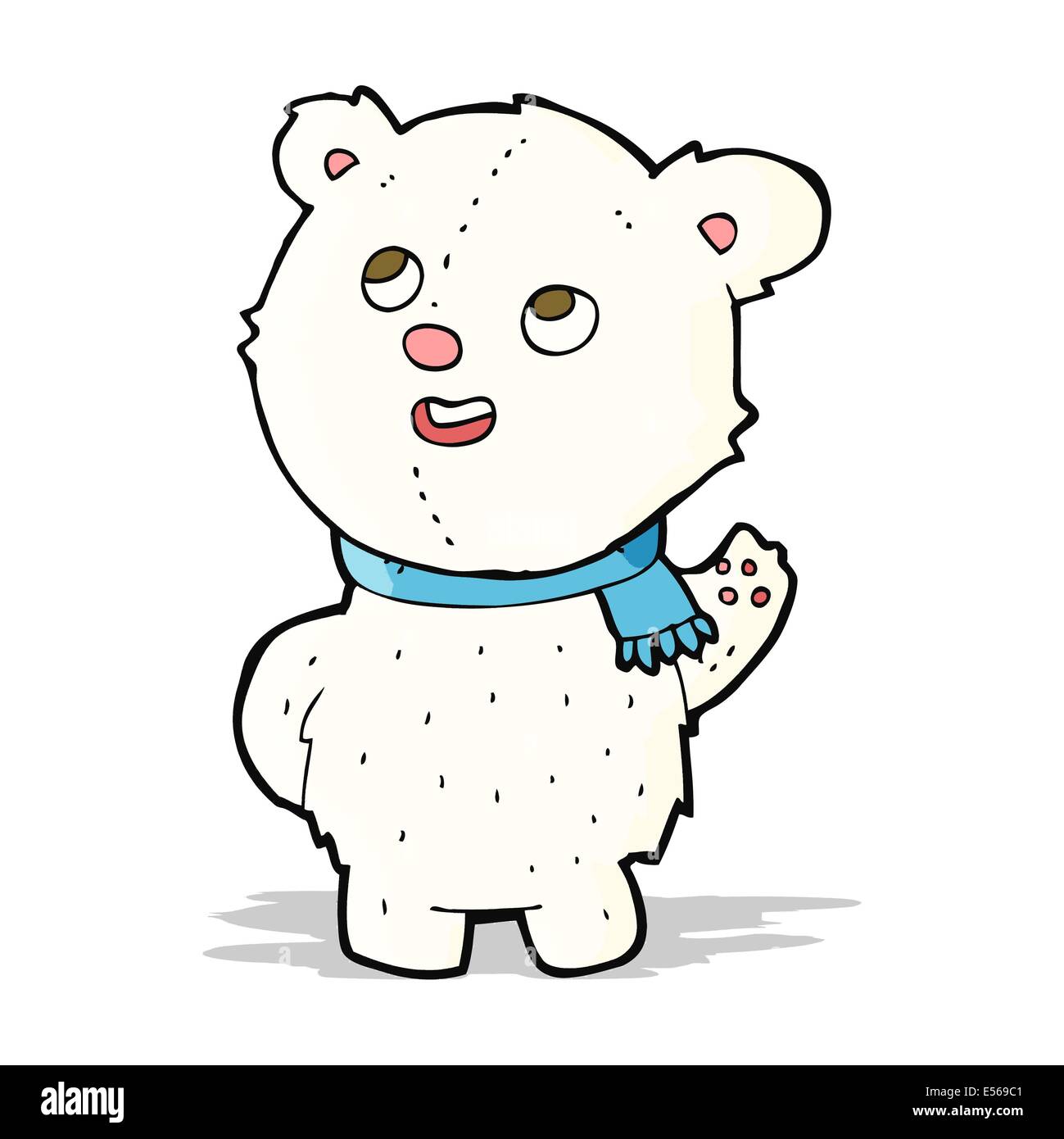 cartoon cute polar bear cub Stock Vector Image & Art - Alamy