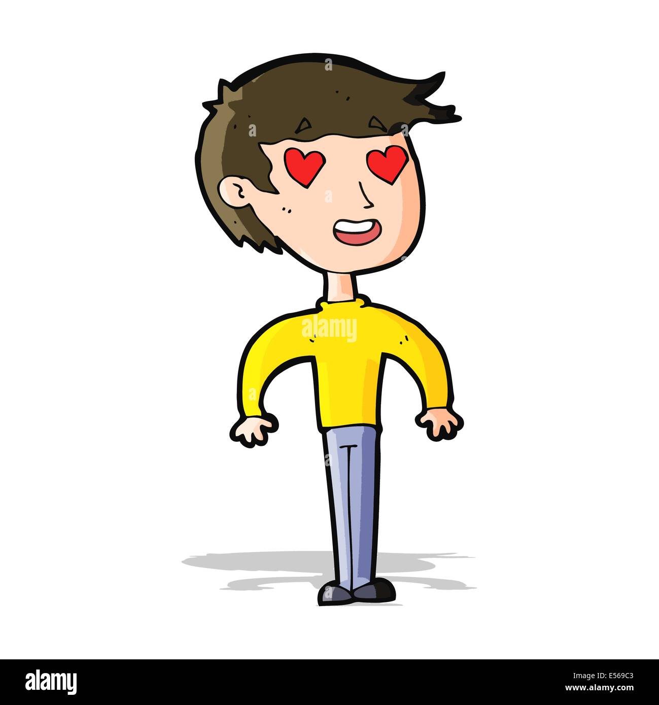 cartoon man in love Stock Vector Image & Art - Alamy