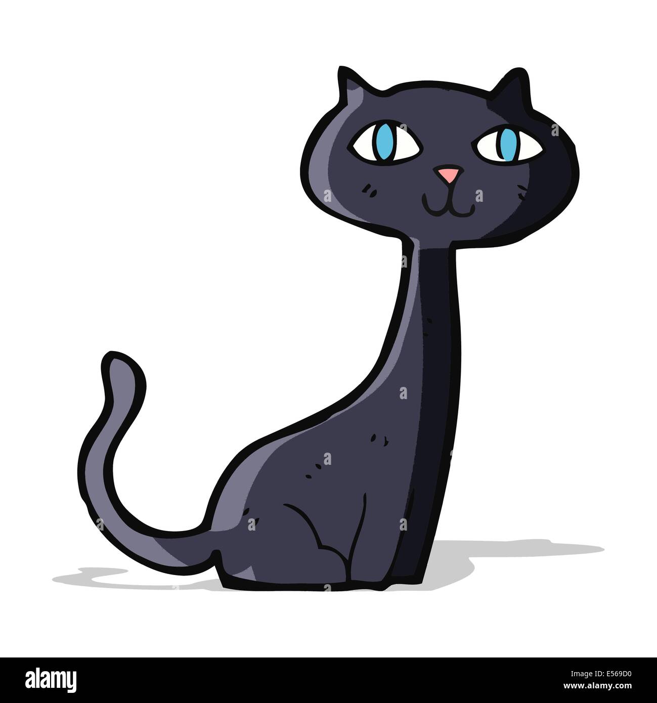 cartoon black cat Stock Vector Image & Art - Alamy