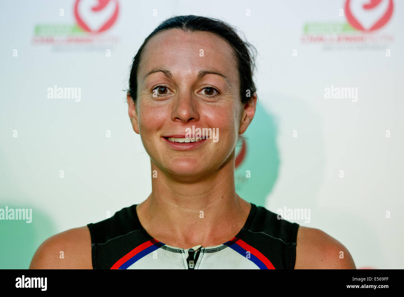 Roth, Germany. 20th July, 2014. British triathlete Rachel Joyce during ...