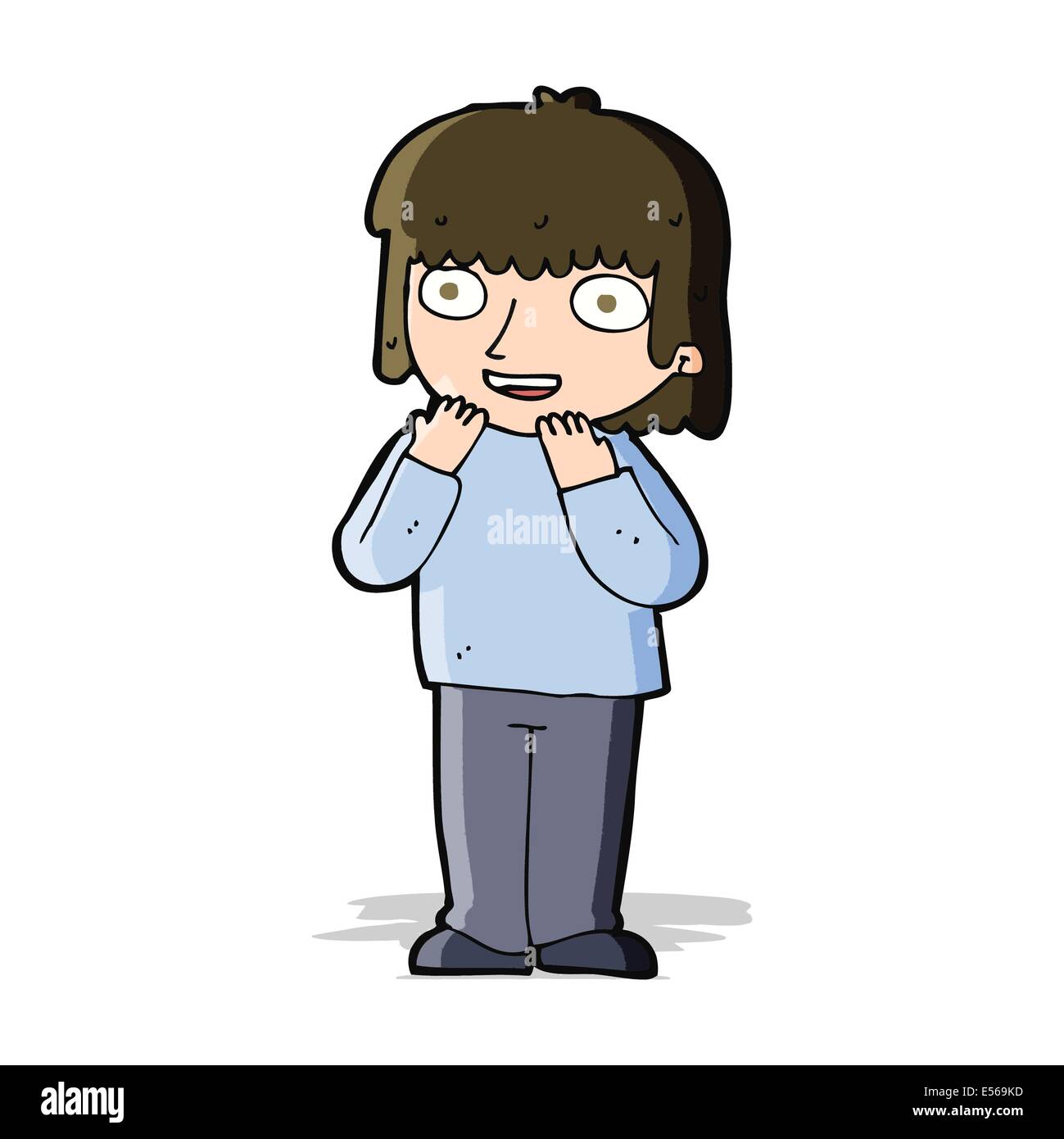 cartoon excited person Stock Vector Image & Art - Alamy