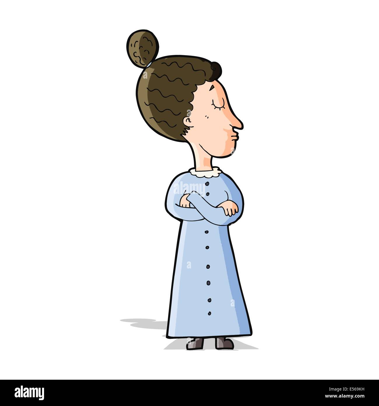 cartoon strict victorian teacher Stock Vector Image & Art - Alamy