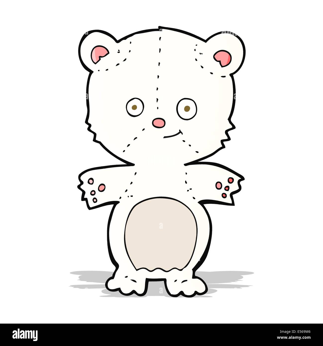 cartoon polar bear cub Stock Vector Image & Art - Alamy