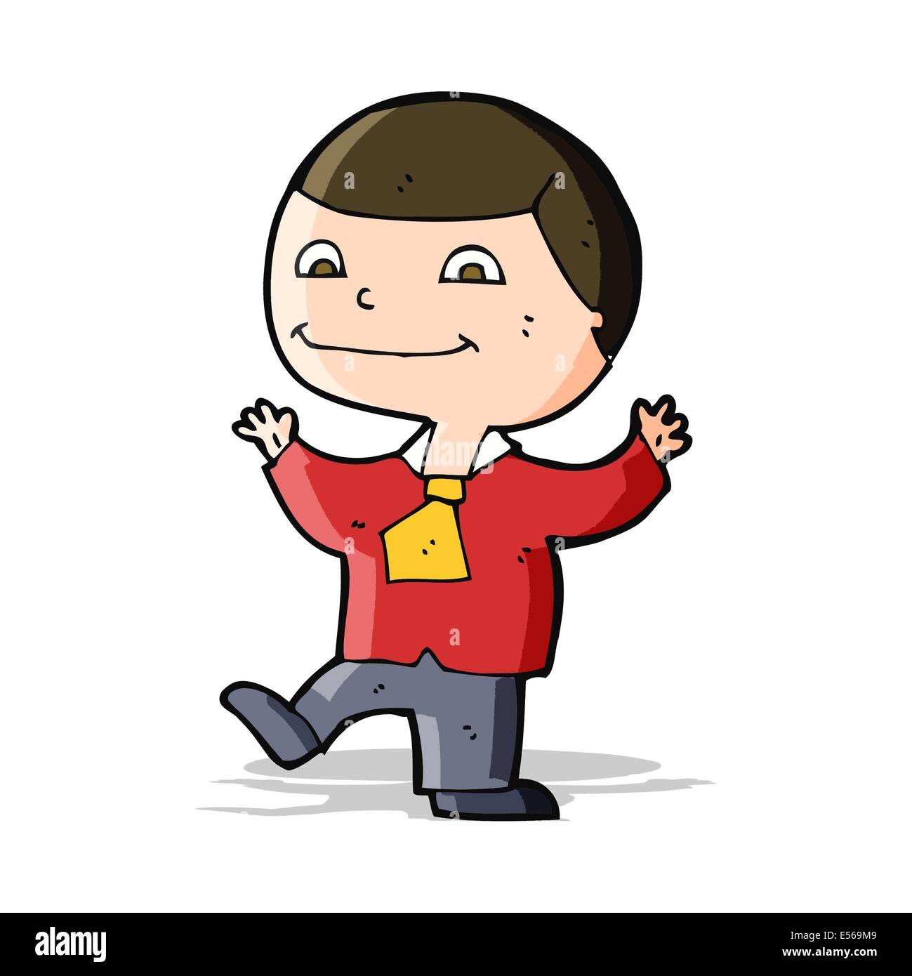 cartoon happy boy Stock Vector Image & Art - Alamy