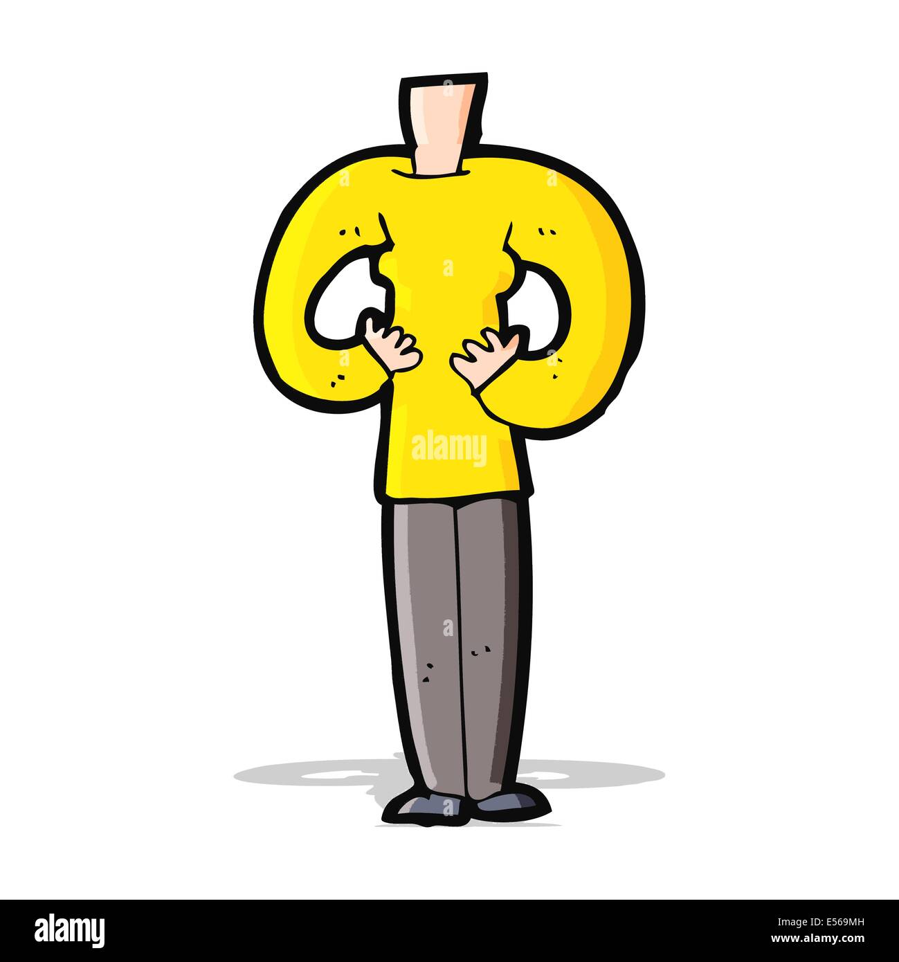 cartoon female body (add photos or mix and match cartoons Stock Vector ...