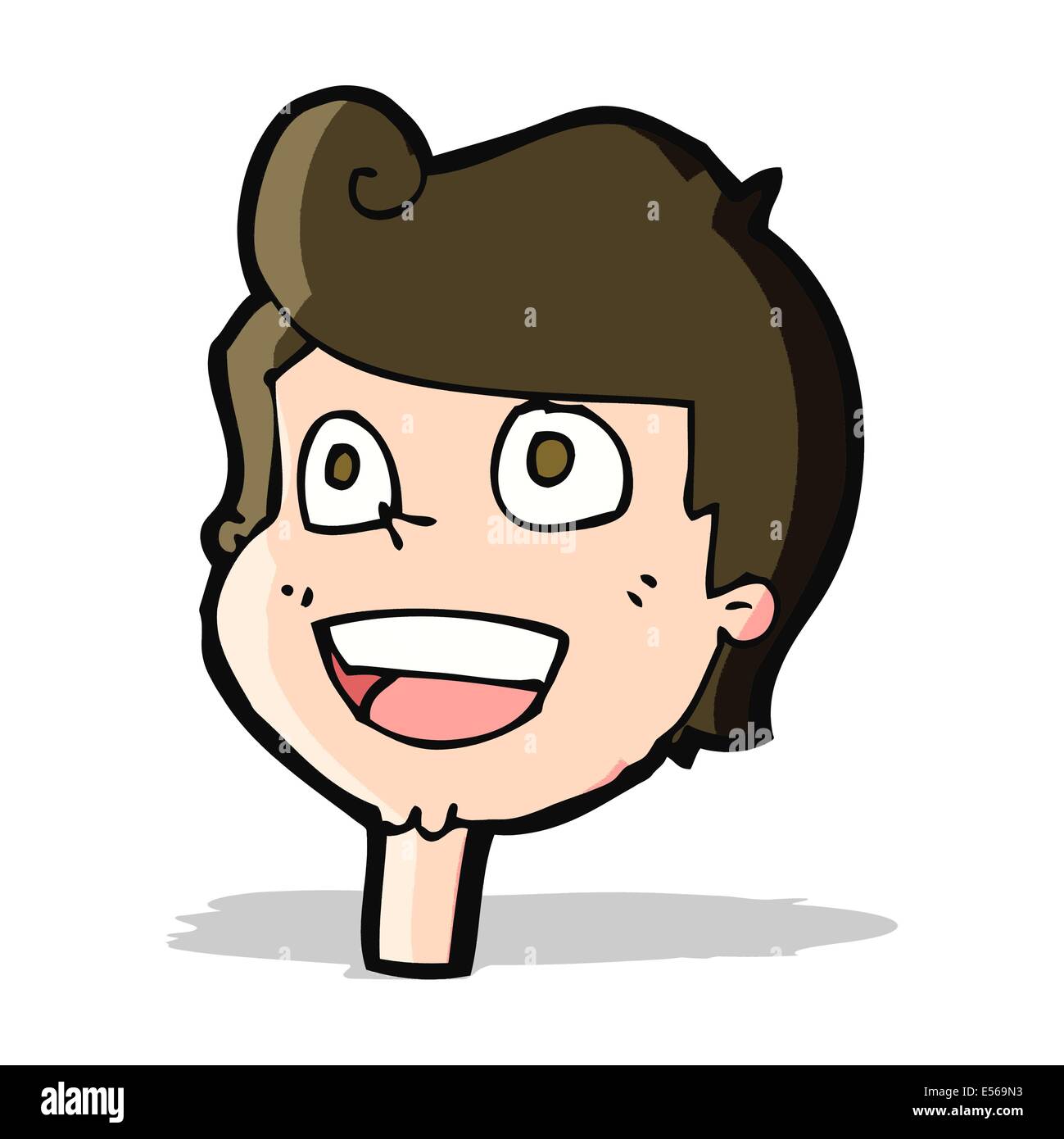 cartoon happy face Stock Vector Image & Art - Alamy