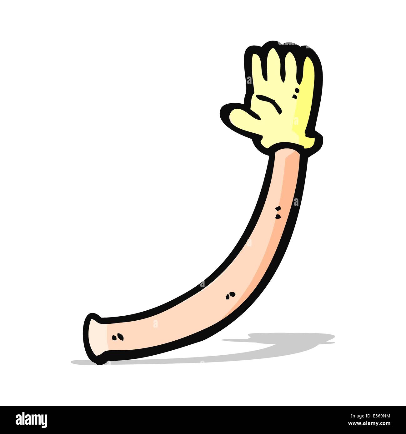 cartoon arm with rubber glove Stock Vector Image & Art - Alamy