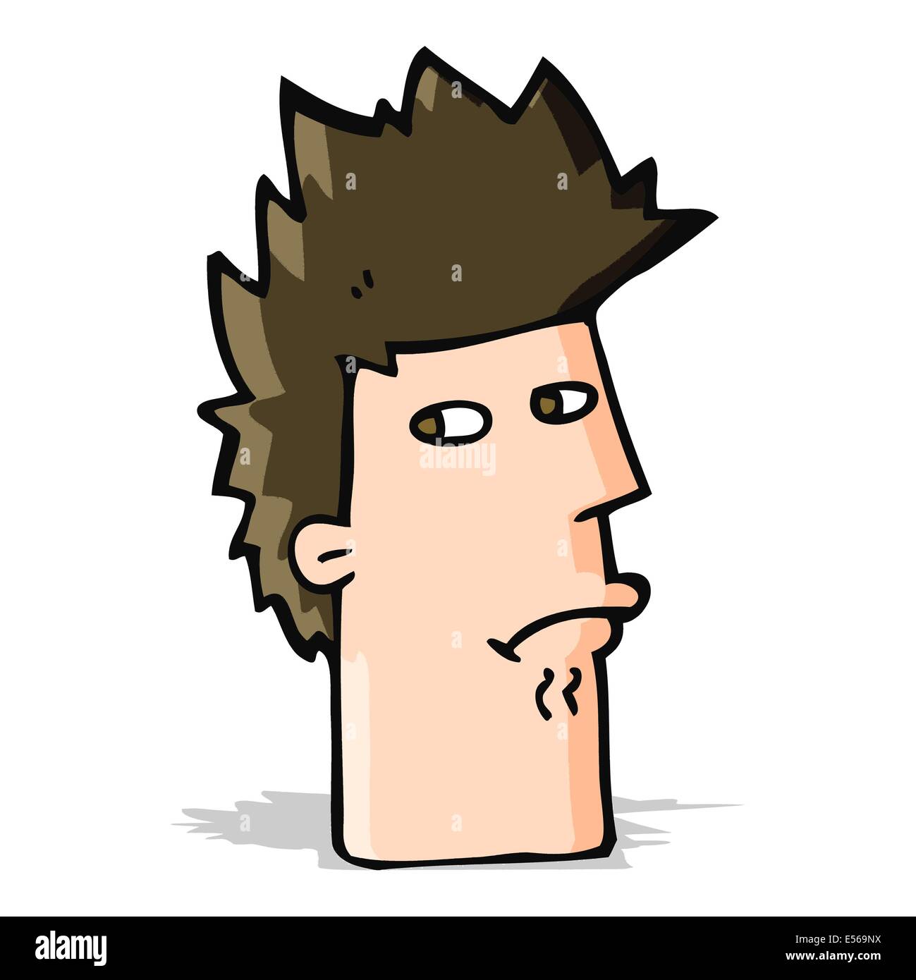 cartoon nervous expression Stock Vector Image & Art - Alamy