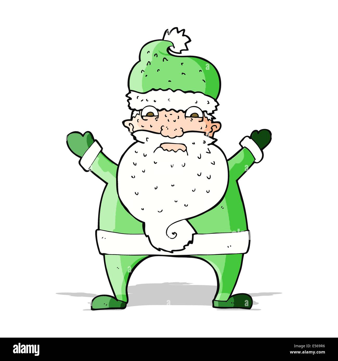 cartoon stressed out santa Stock Vector Image & Art - Alamy