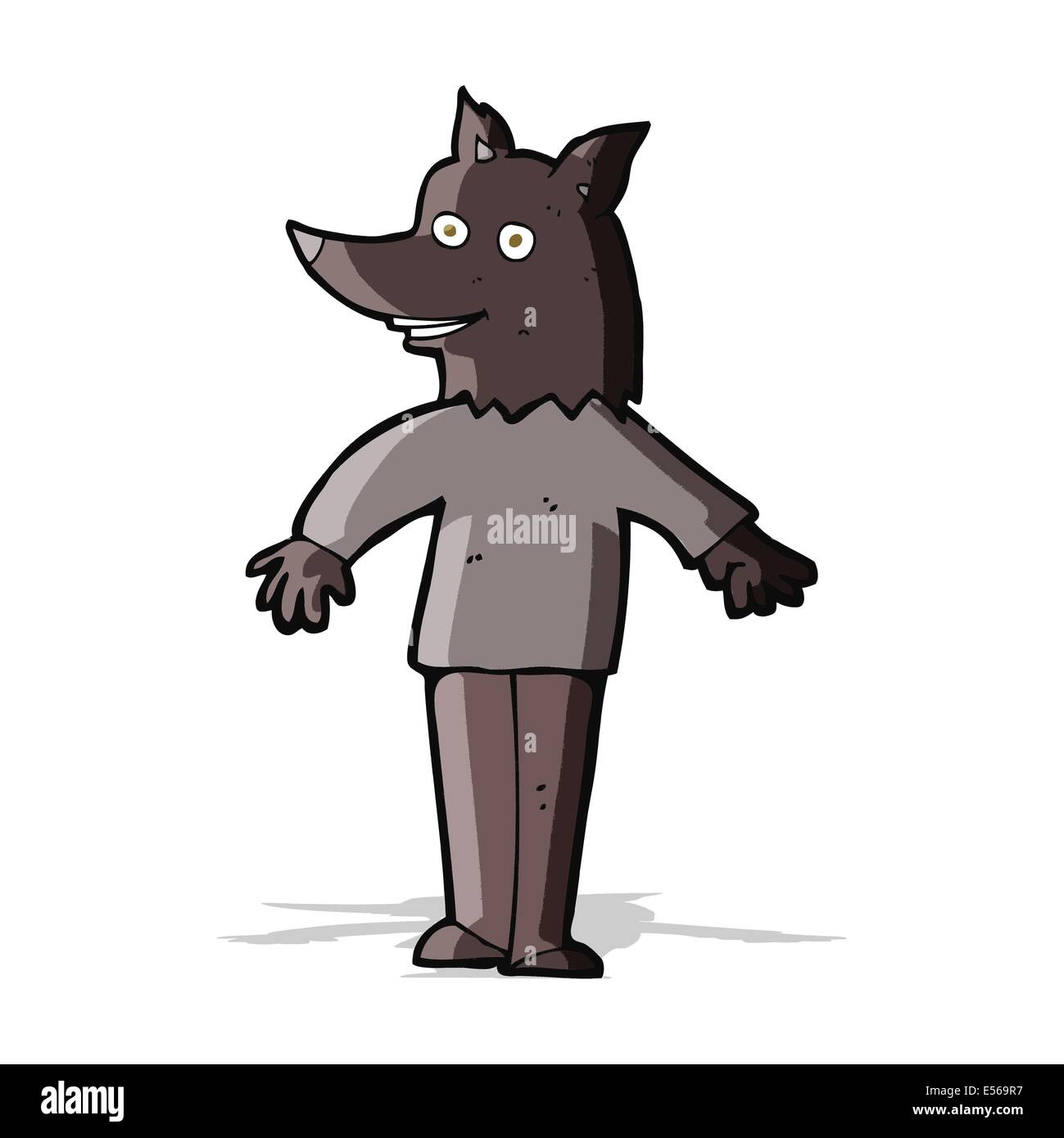 cartoon happy werewolf Stock Vector Image & Art - Alamy