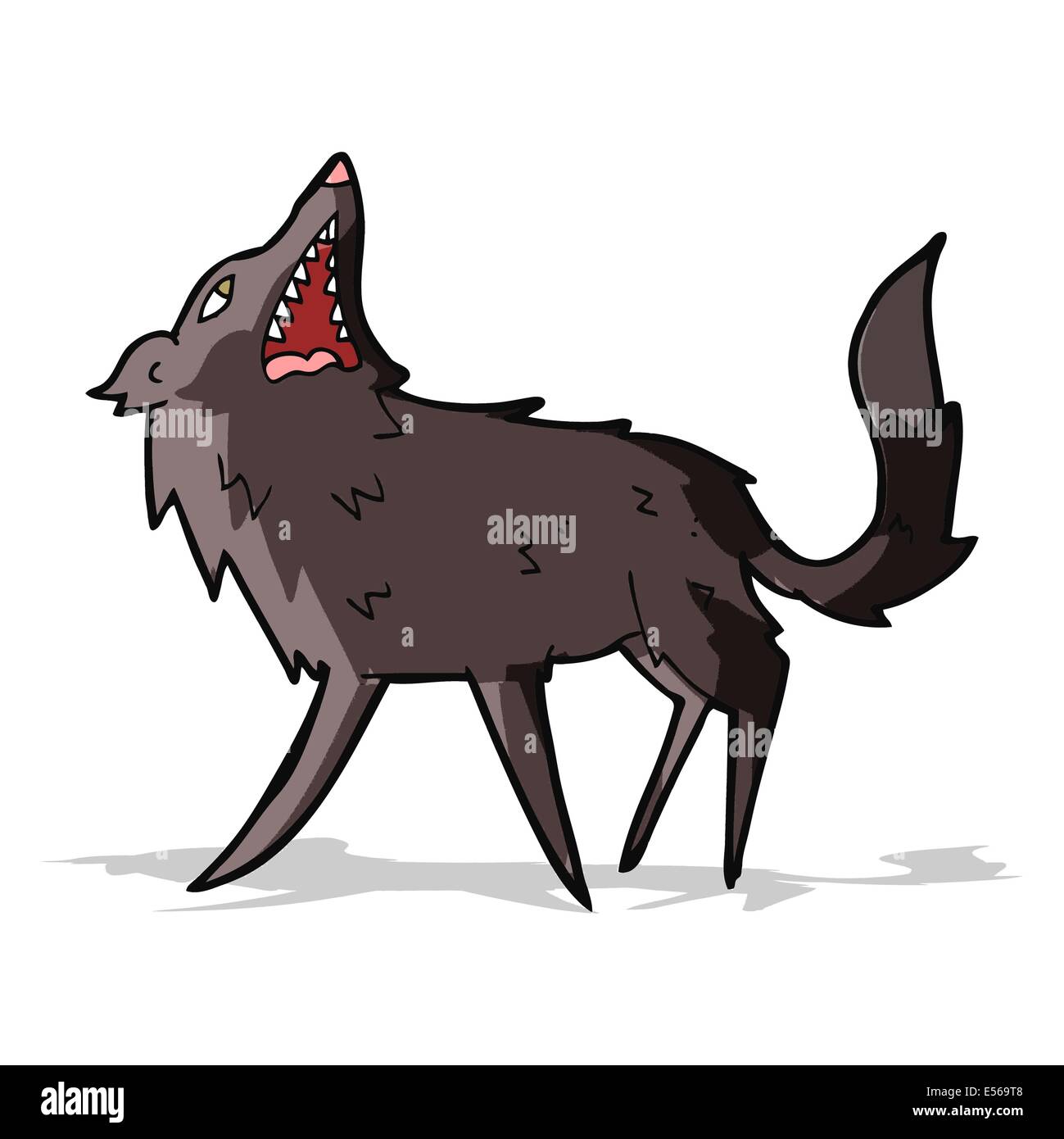 cartoon snapping wolf Stock Vector Image & Art - Alamy