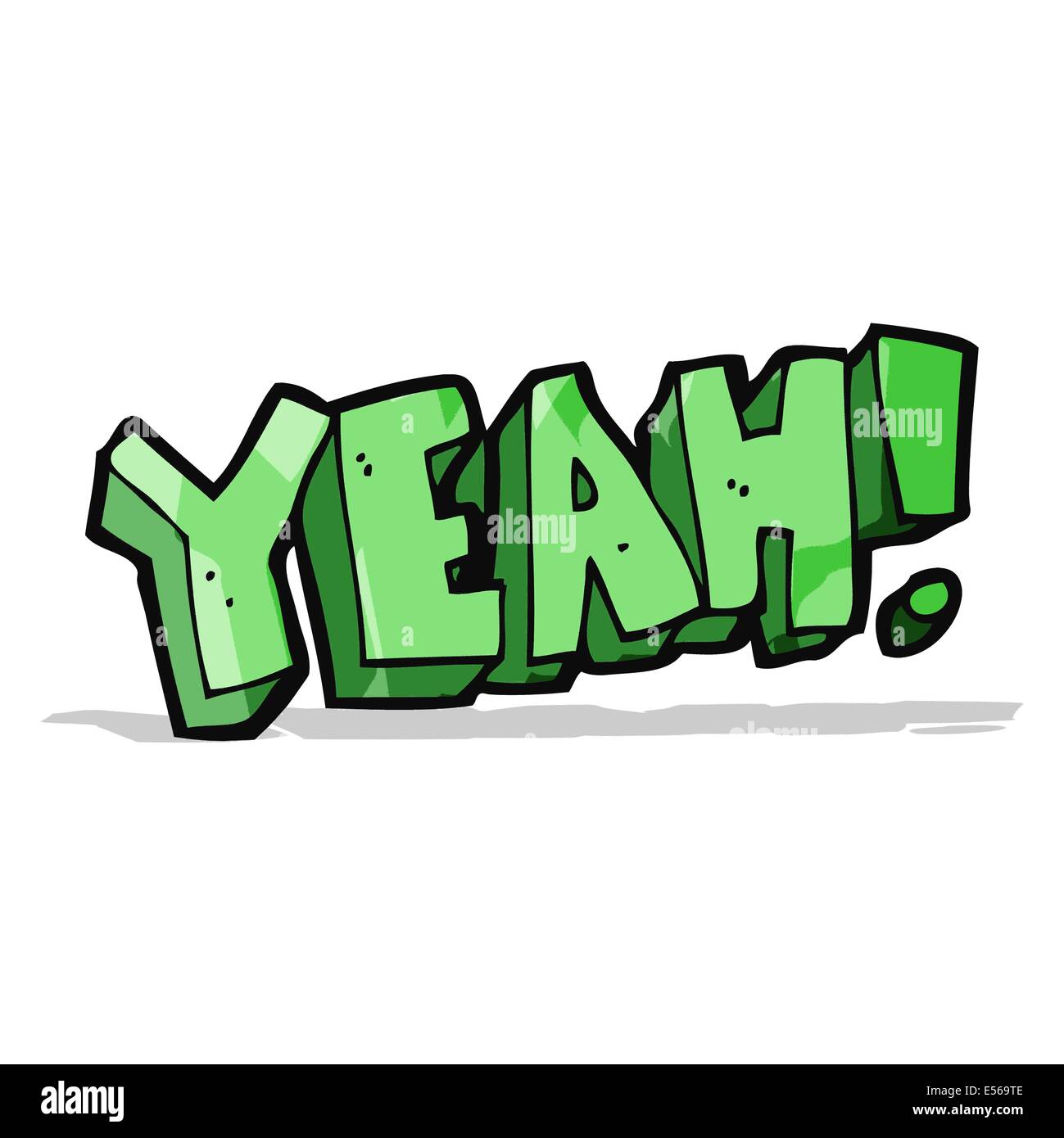 cartoon yeah! shout Stock Vector Image & Art - Alamy