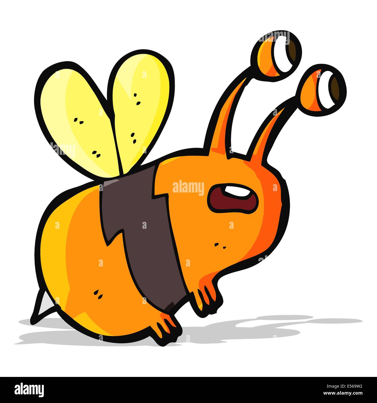 cartoon frightened bee Stock Vector Image & Art - Alamy