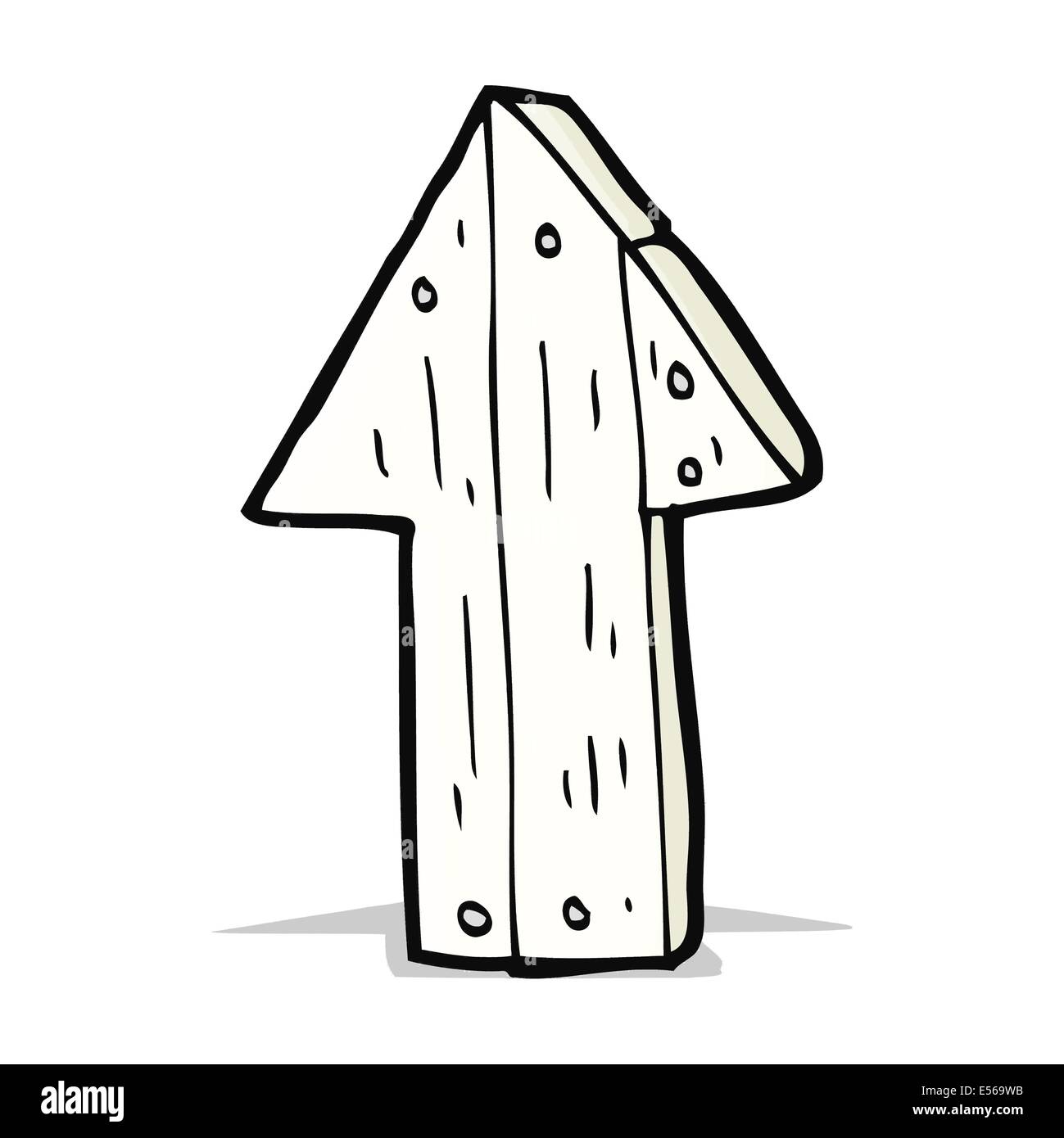 cartoon wooden direction arrow Stock Vector Image & Art - Alamy