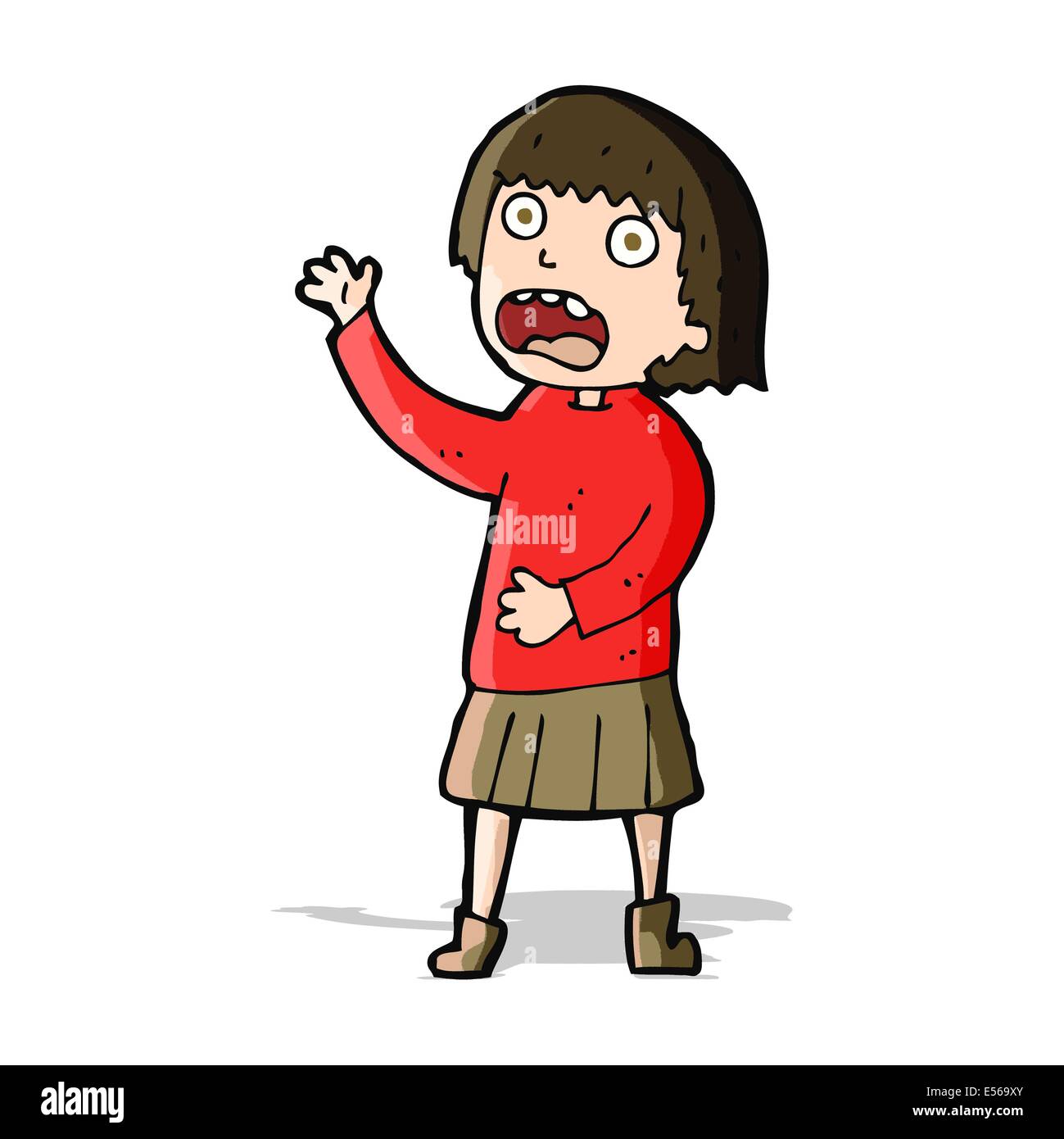 Cartoon stressed out woman hi-res stock photography and images - Alamy