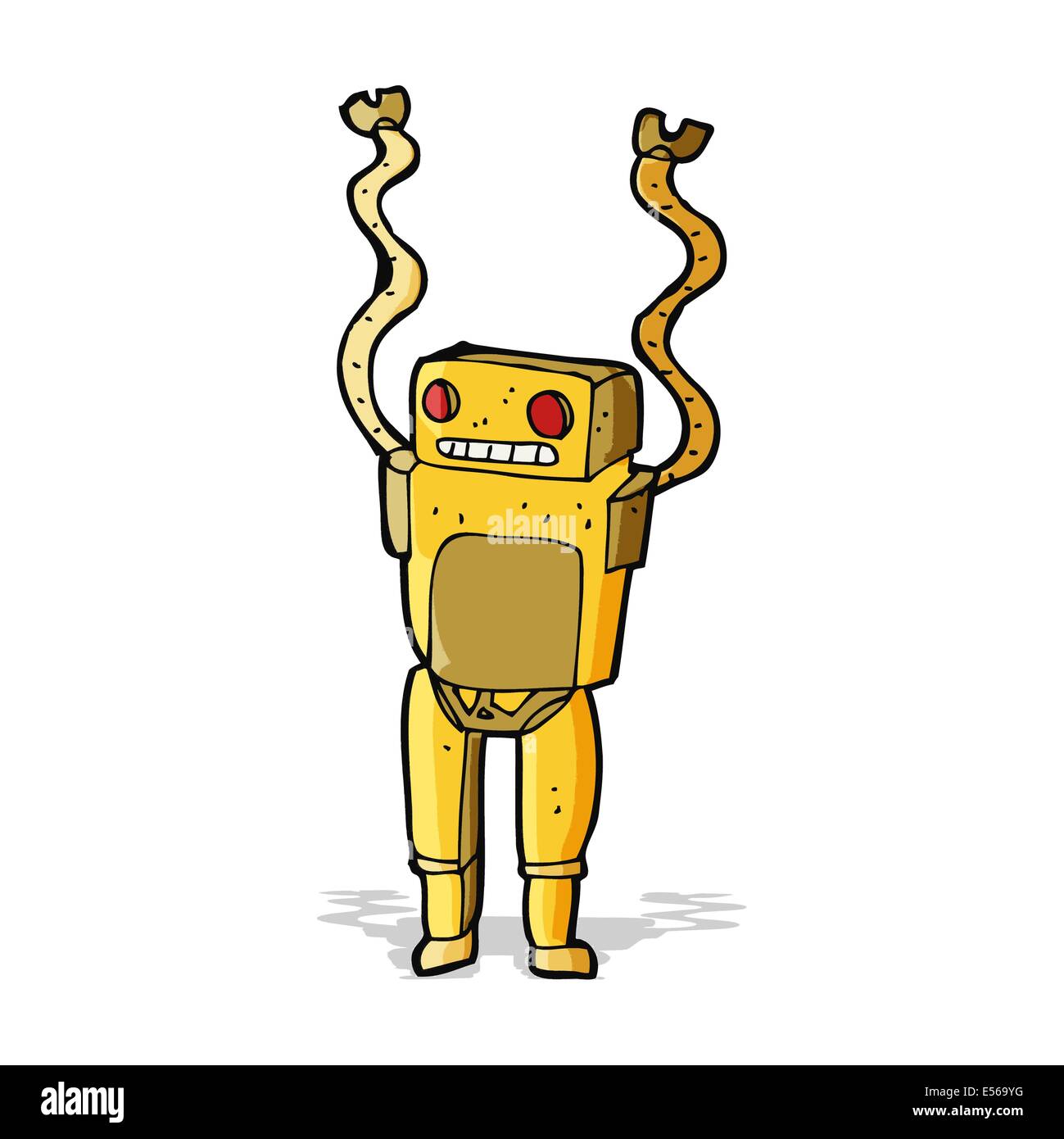 cartoon funny robot Stock Vector Image & Art - Alamy