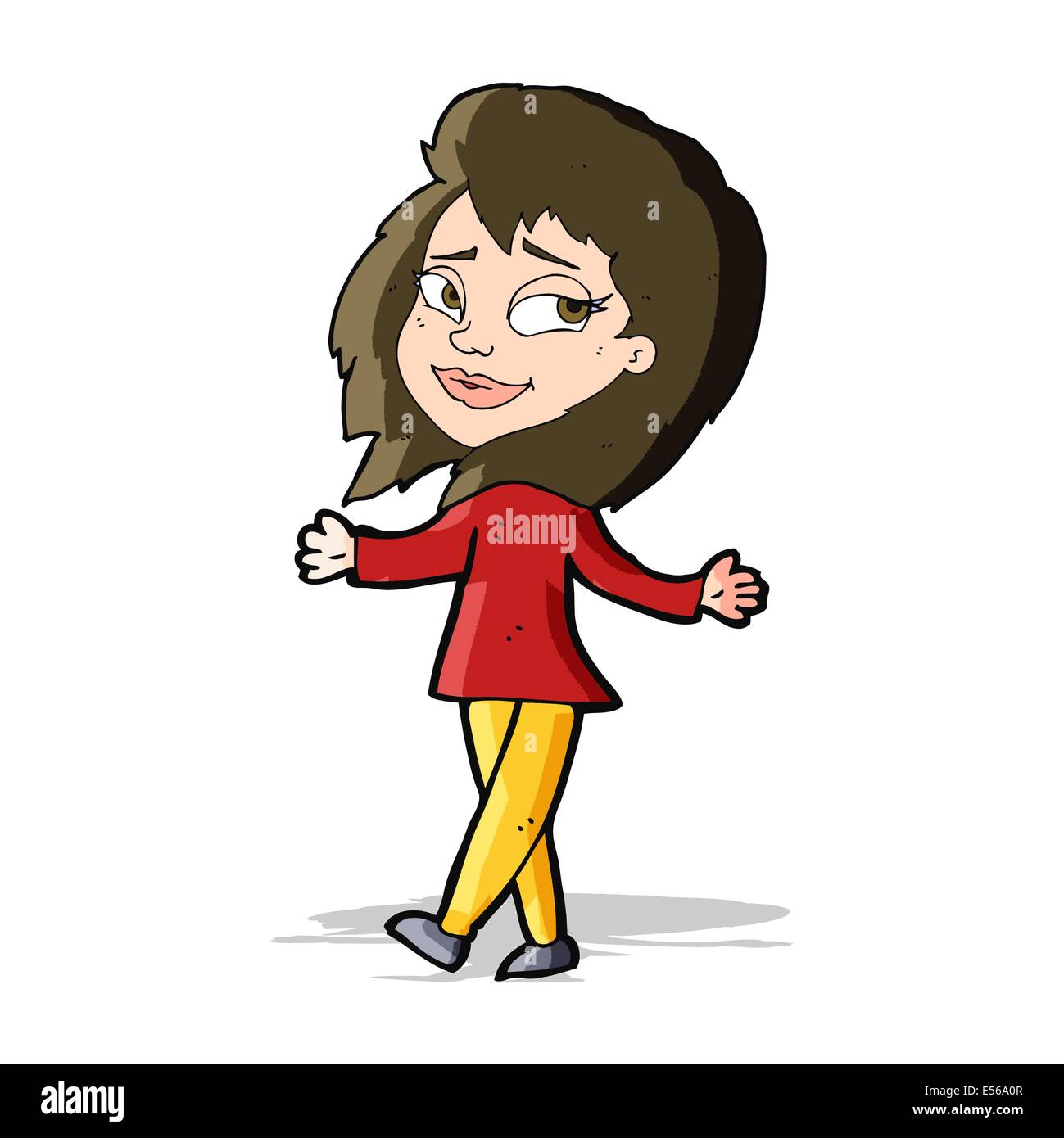 stress free woman cartoon Stock Vector Image & Art - Alamy