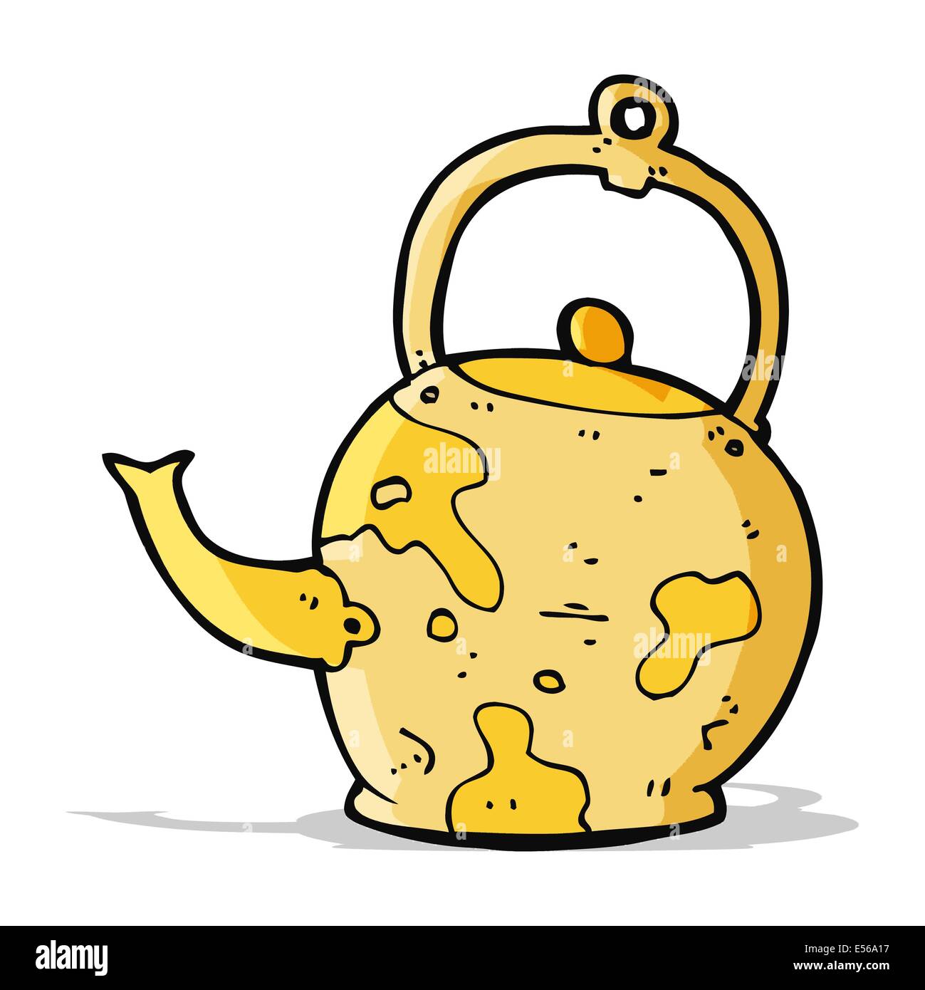 cartoon old tea pot Stock Vector Image & Art - Alamy