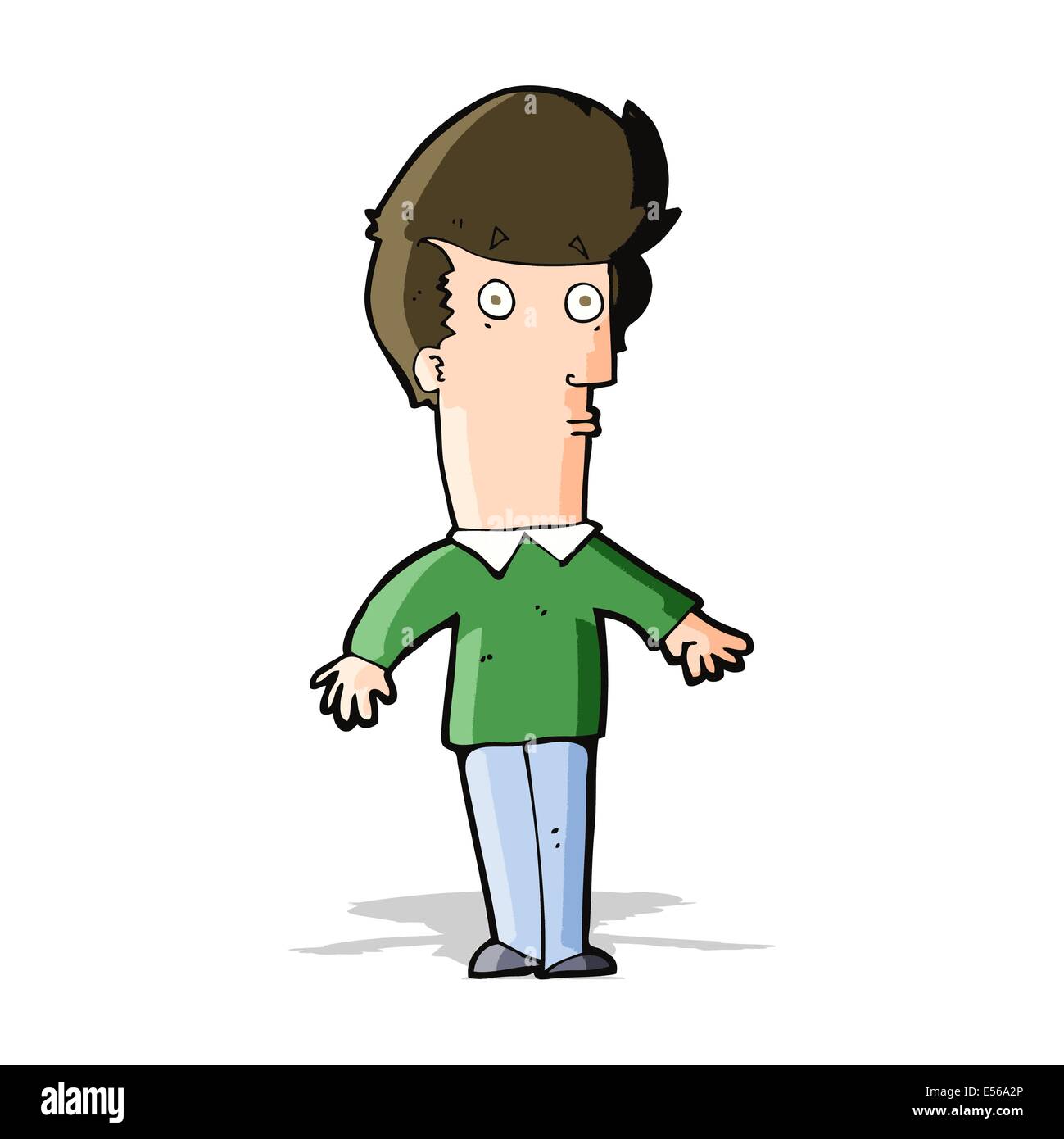 cartoon startled man Stock Vector Image & Art - Alamy