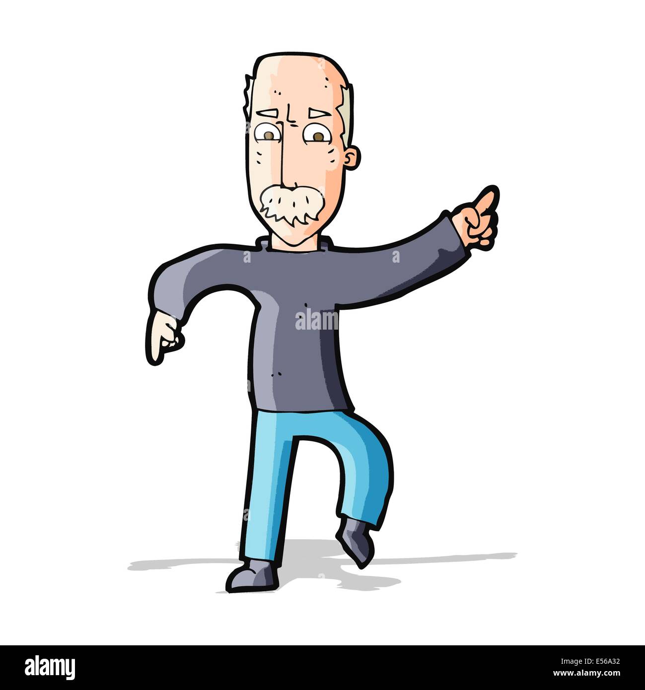cartoon angry old man Stock Vector Image & Art - Alamy