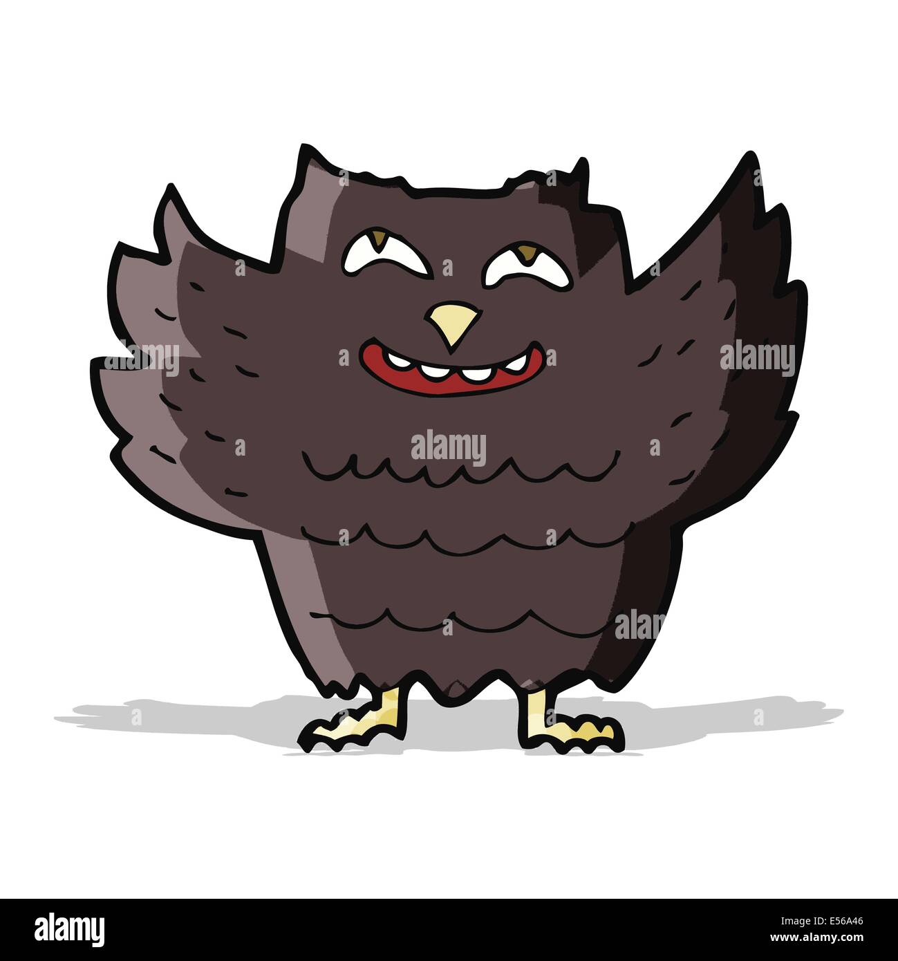 cartoon happy owl Stock Vector Image & Art - Alamy