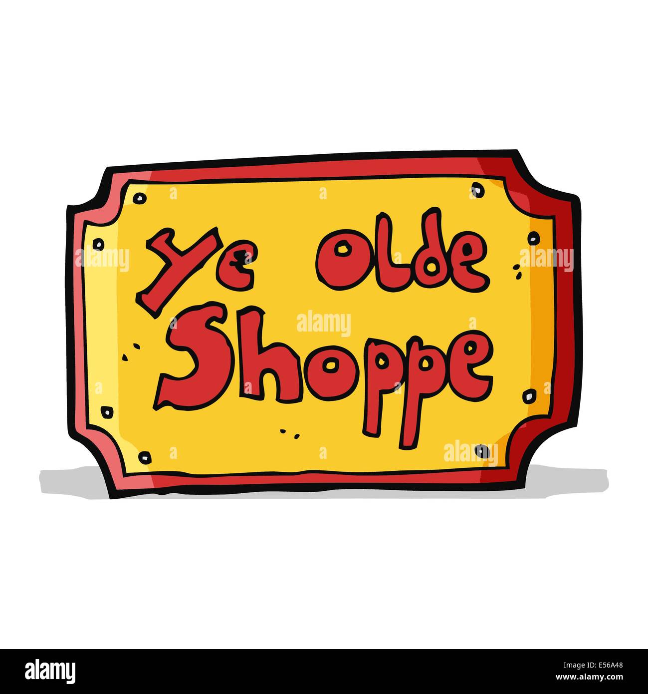 cartoon old fake shop sign Stock Vector Image & Art - Alamy