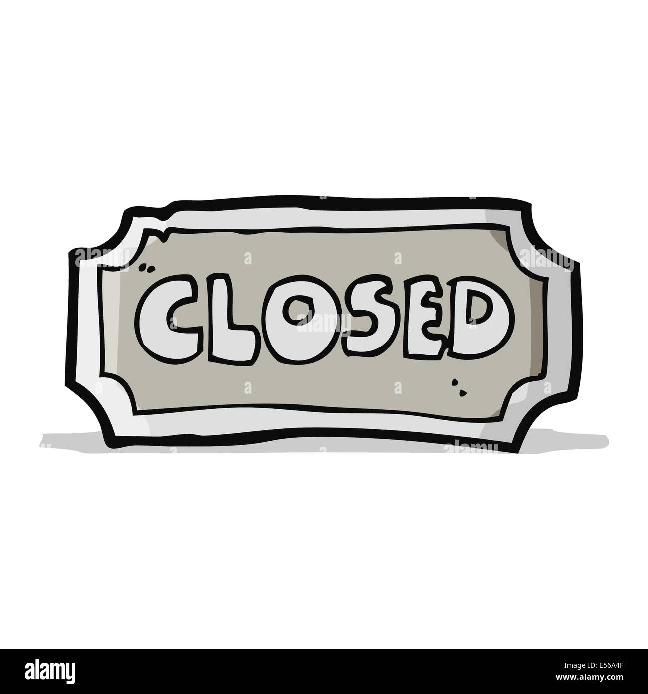cartoon closed sign Stock Vector Image & Art - Alamy