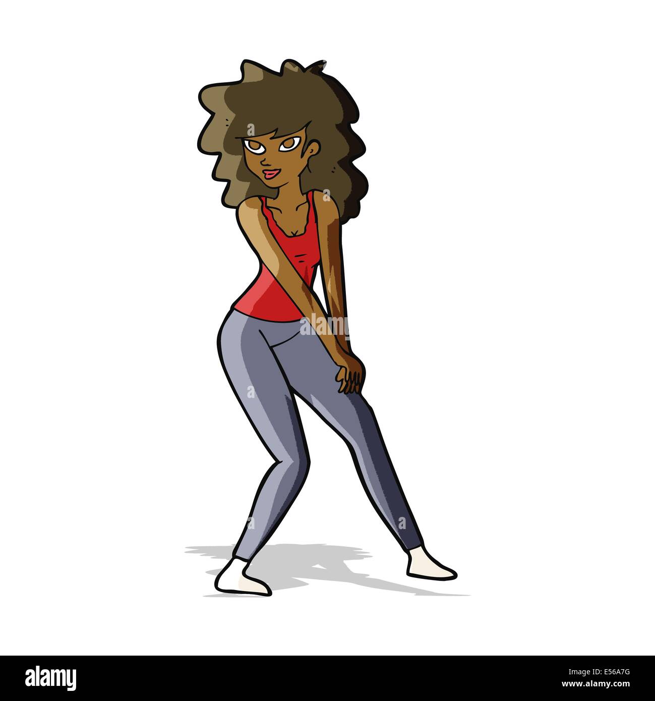 cartoon woman posing Stock Vector Image & Art - Alamy