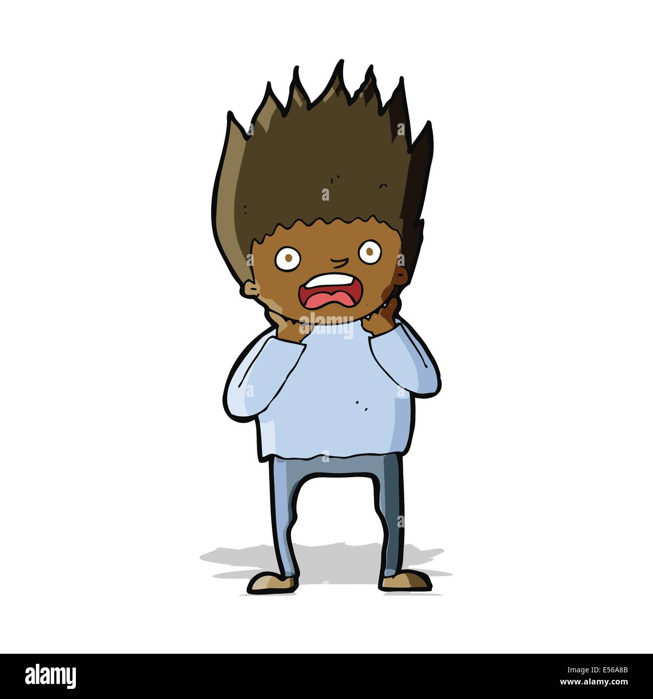 cartoon man panicking Stock Vector Image & Art - Alamy
