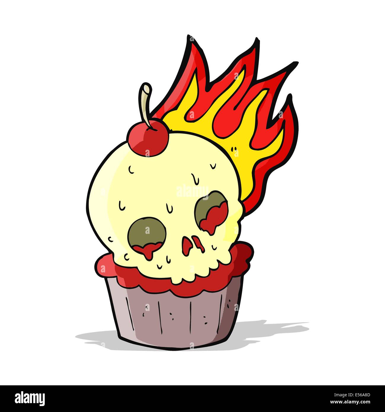 cartoon halloween cup cake Stock Vector Image & Art - Alamy