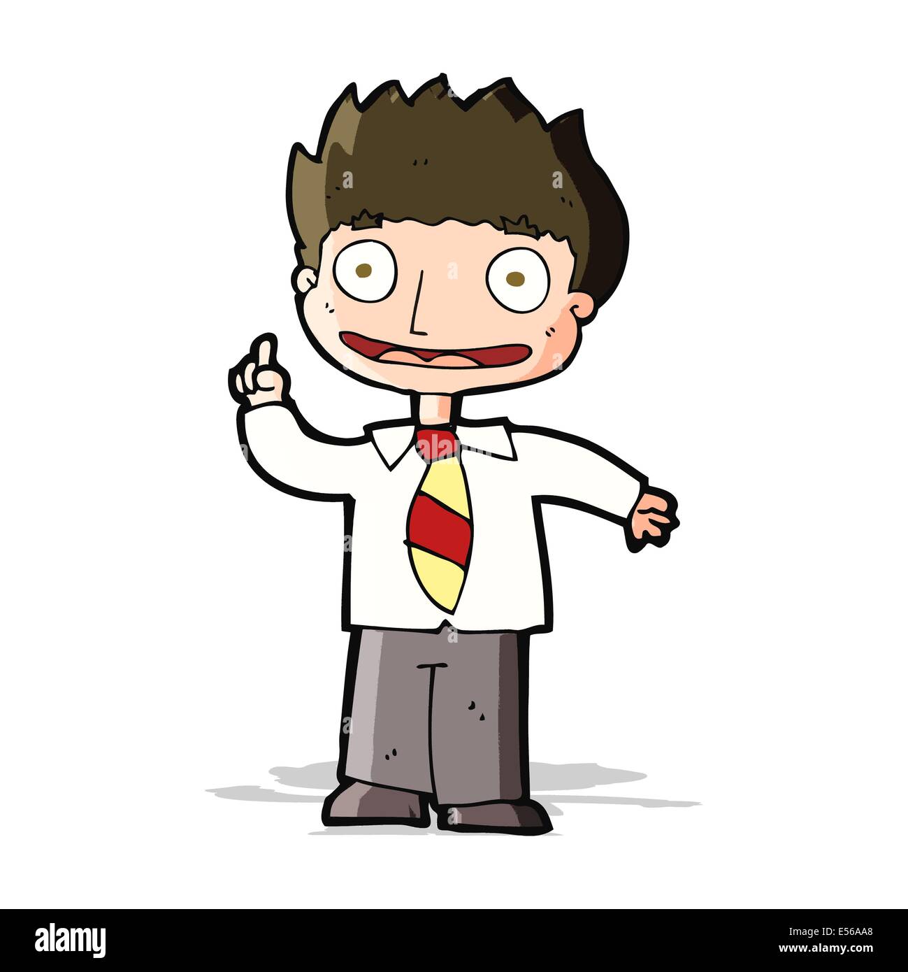 cartoon man with idea Stock Vector Image & Art - Alamy