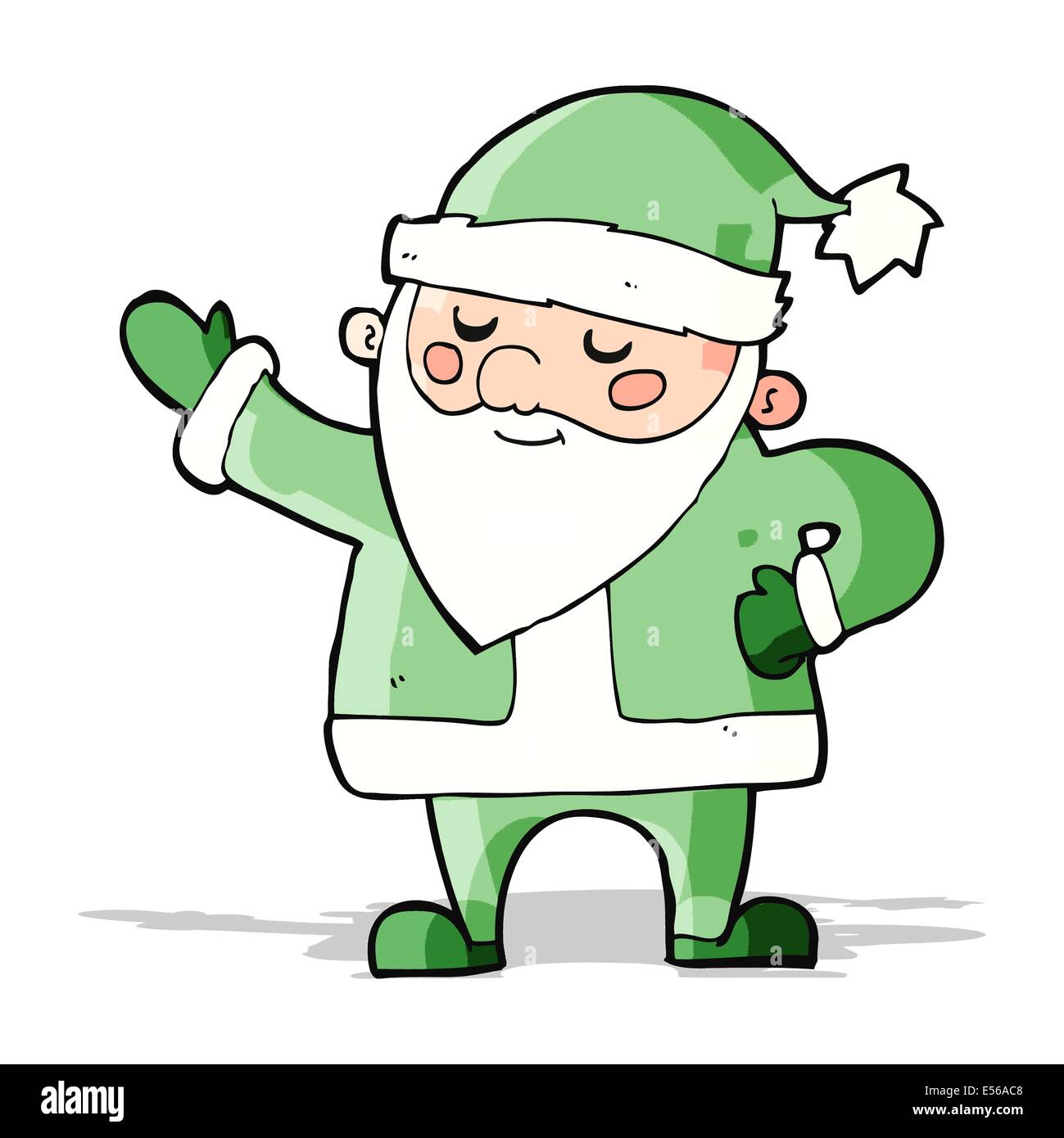 cartoon santa claus Stock Vector Image & Art - Alamy