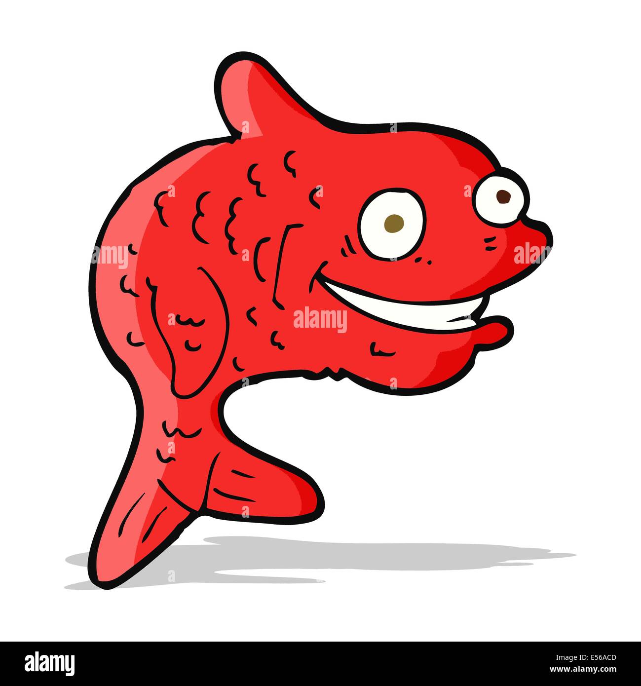 cartoon happy fish Stock Vector Image & Art - Alamy