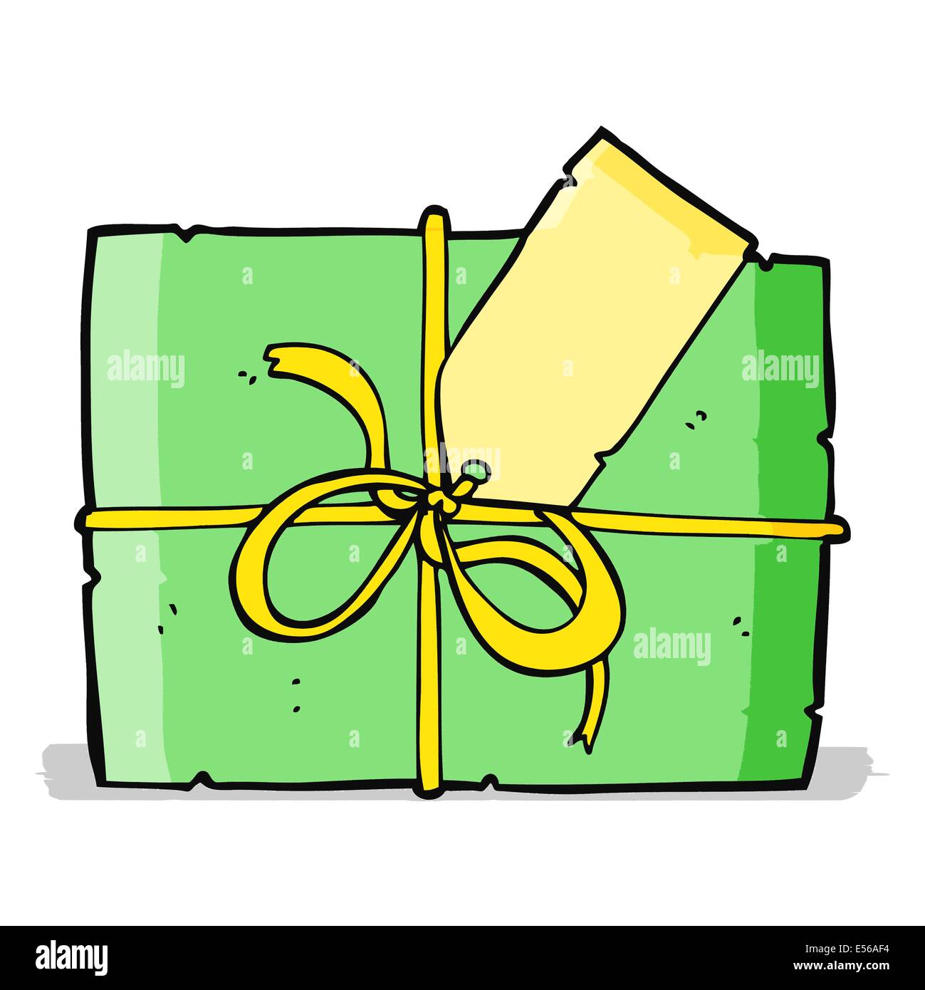 cartoon wrapped present Stock Vector Image & Art - Alamy