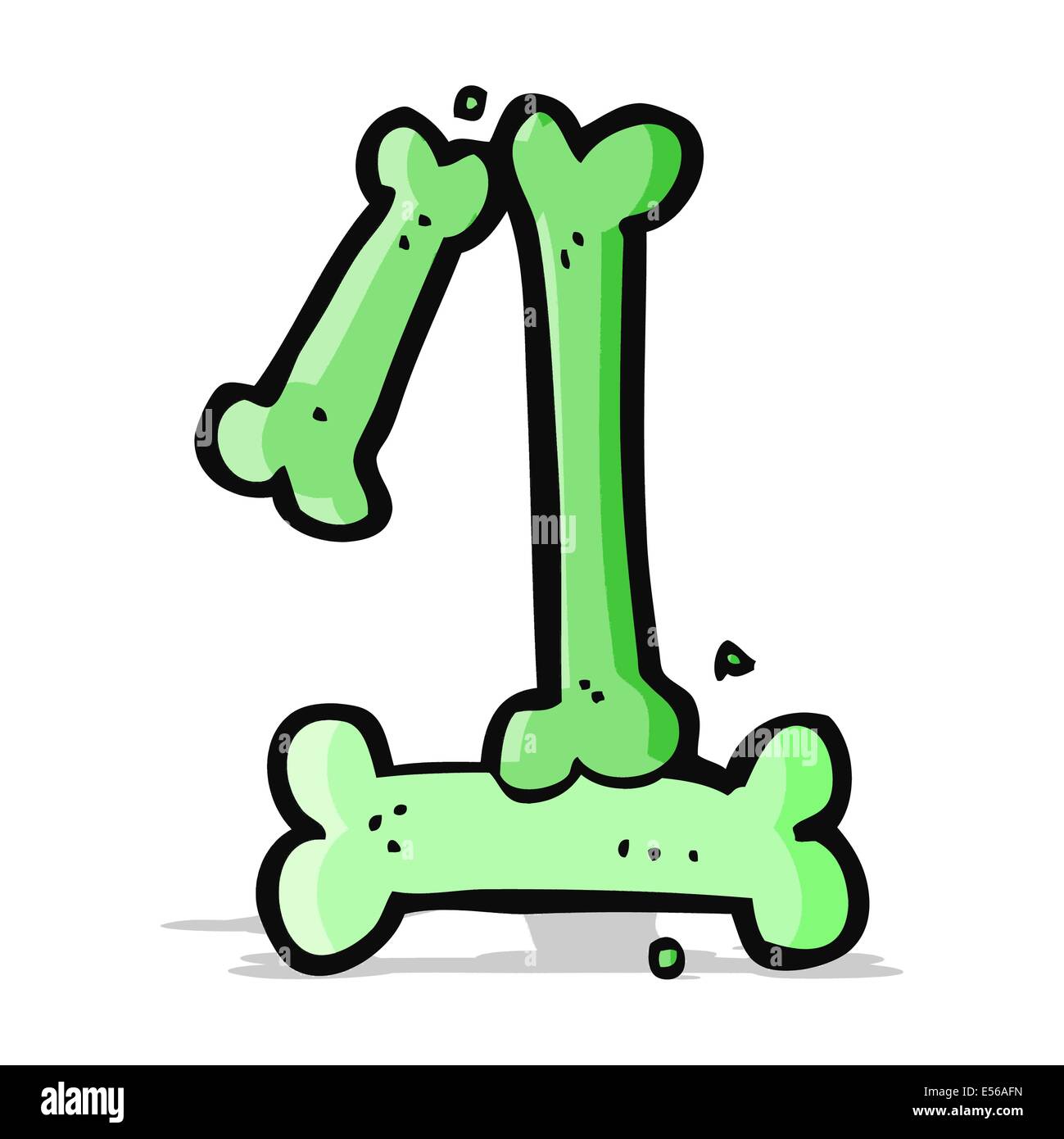 cartoon halloween bone number Stock Vector Image & Art - Alamy