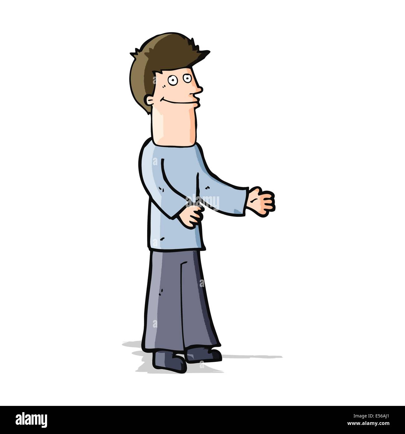 cartoon man shrugging shoulders Stock Vector Image & Art - Alamy