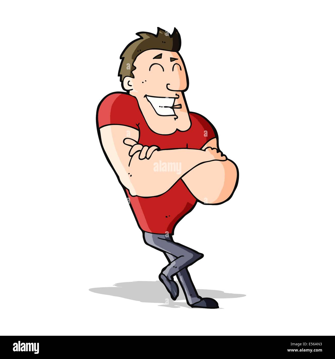 cartoon muscle guy Stock Vector Image & Art - Alamy