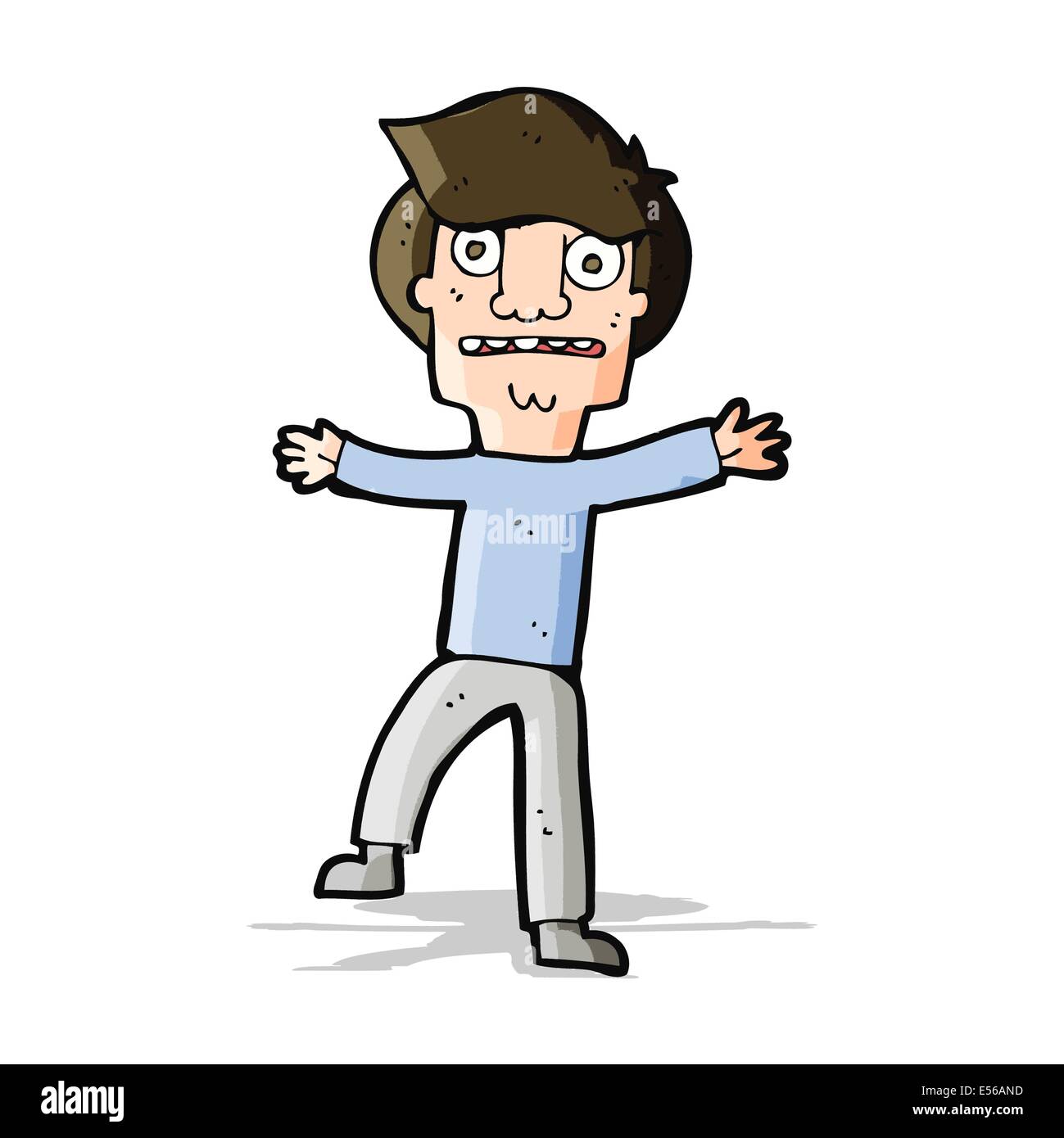 cartoon boy panicking Stock Vector Image & Art - Alamy