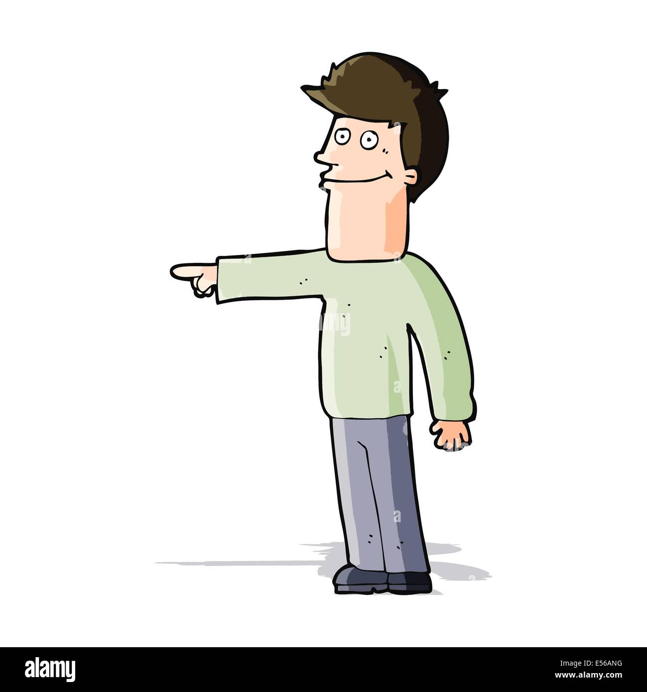 cartoon man pointing Stock Vector Image & Art - Alamy