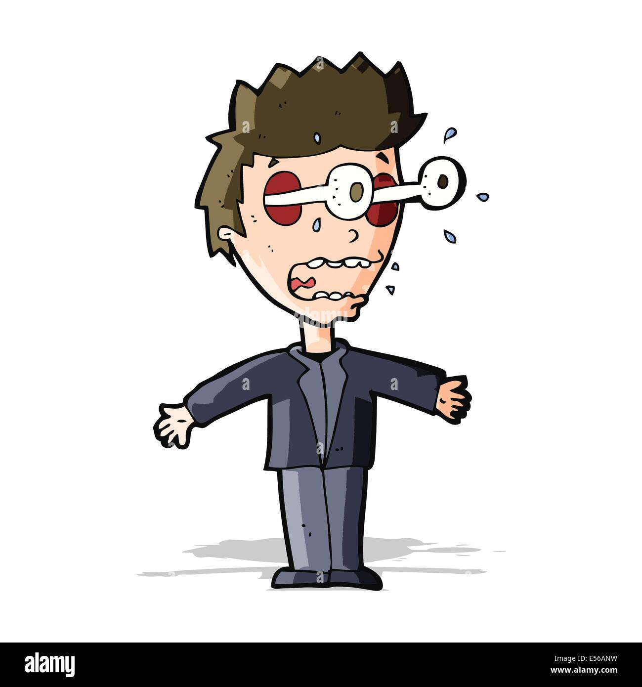 cartoon staring man Stock Vector Image & Art - Alamy