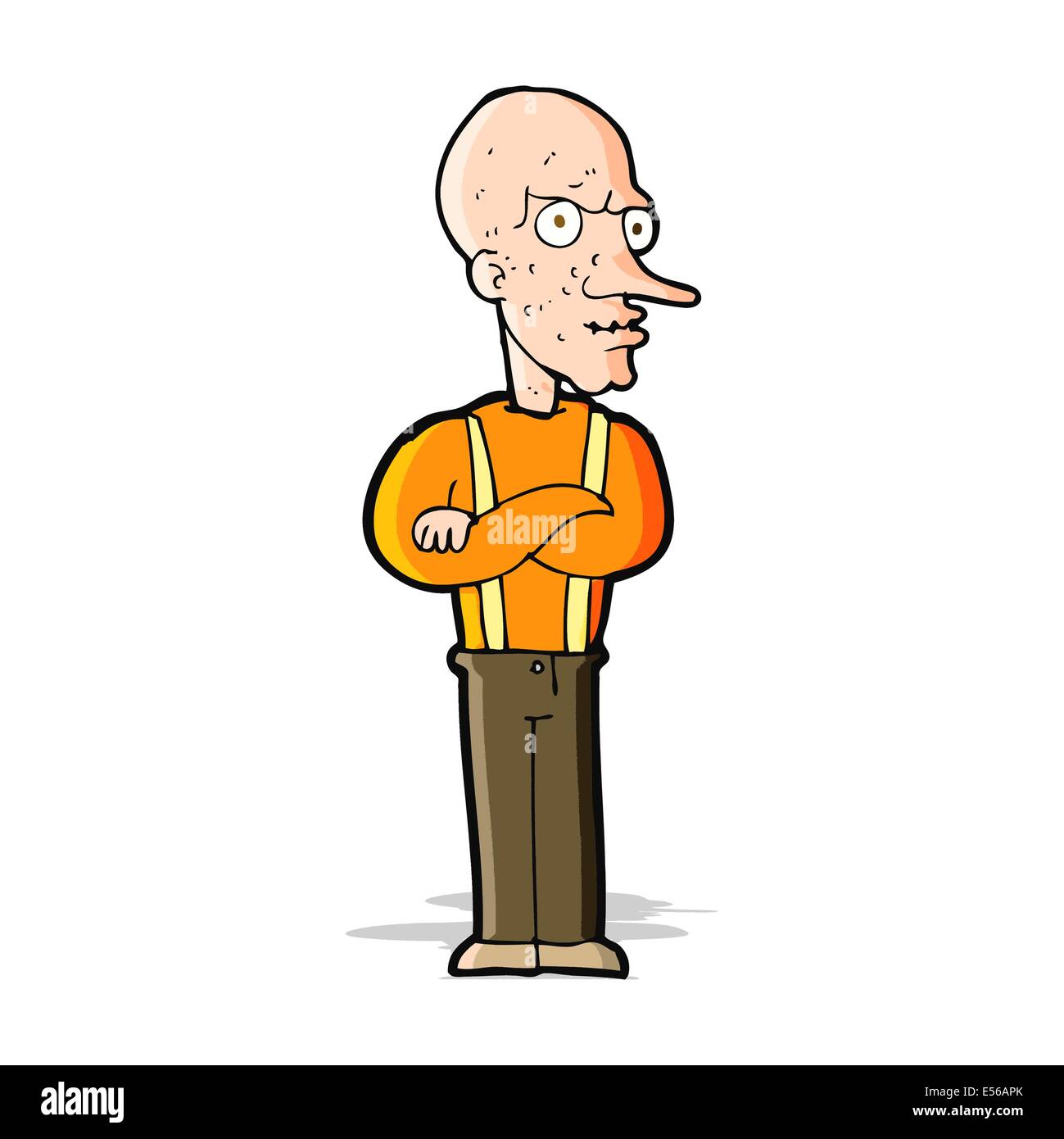 cartoon mean old man Stock Vector Image & Art - Alamy