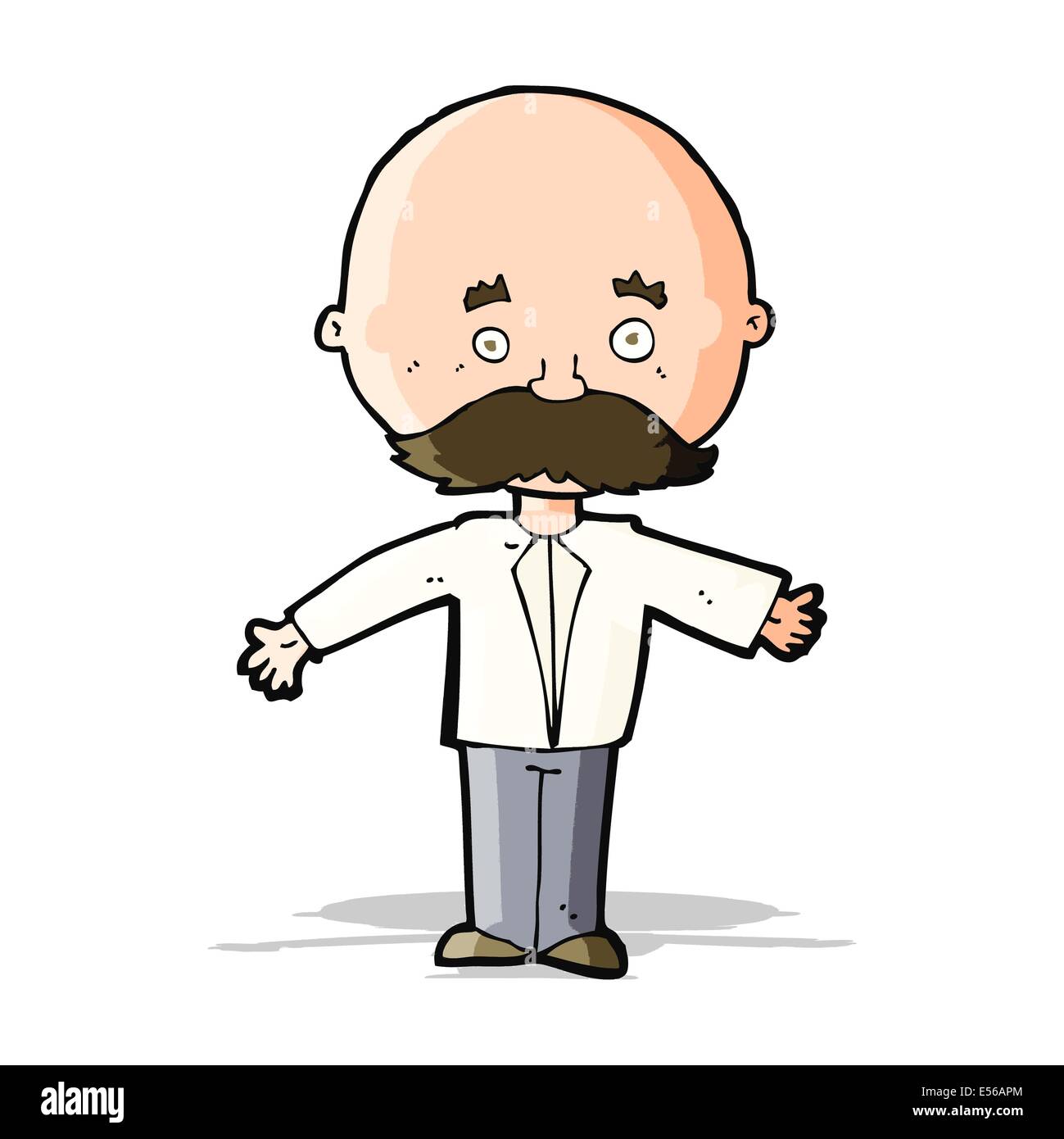 cartoon man with mustache Stock Vector Image & Art - Alamy