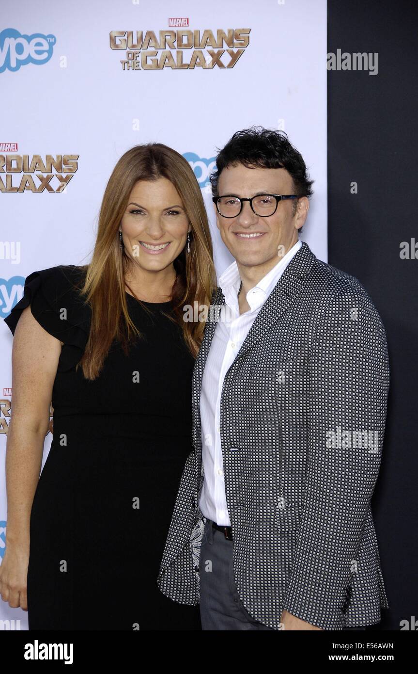 Los Angeles, CA, USA. 21st July, 2014. Ann Russo, Anthony Russo at ...
