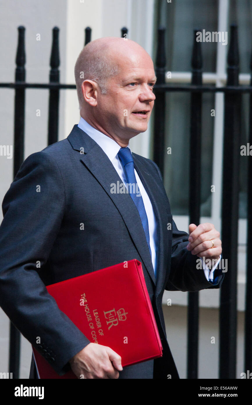 London, UK. 22nd July, 2014. Leader of the House of Commons William ...