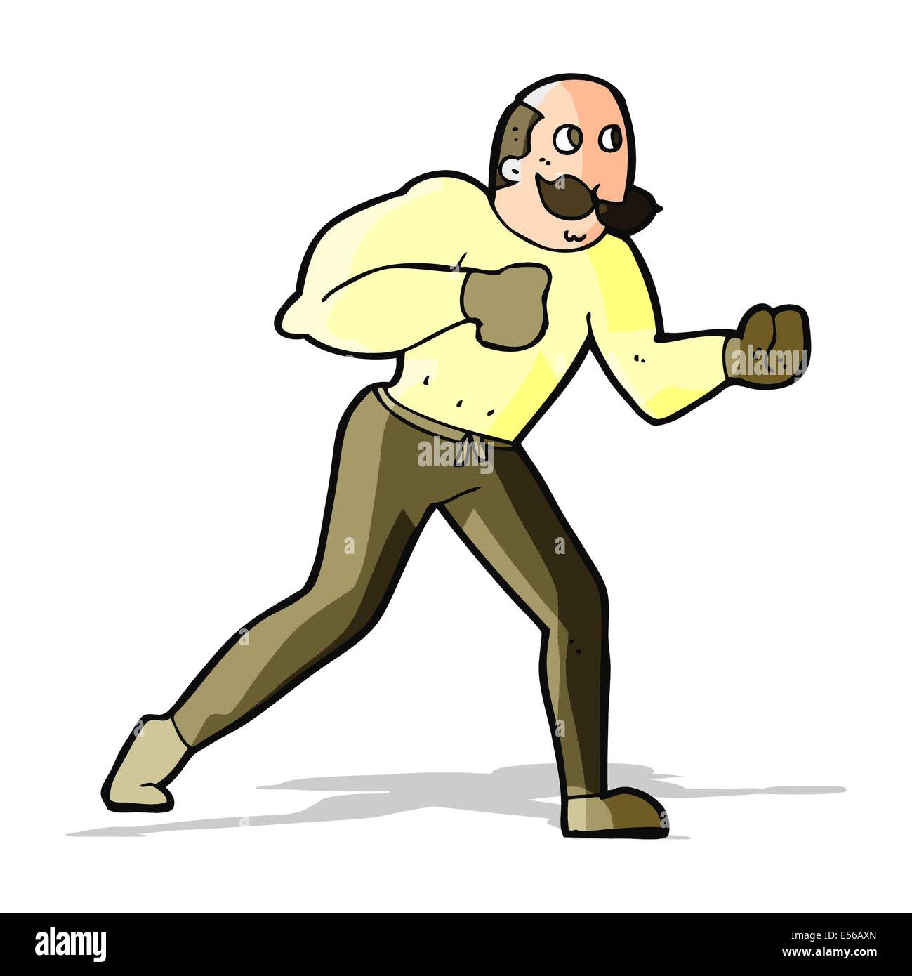cartoon retro boxer man Stock Vector Image & Art - Alamy