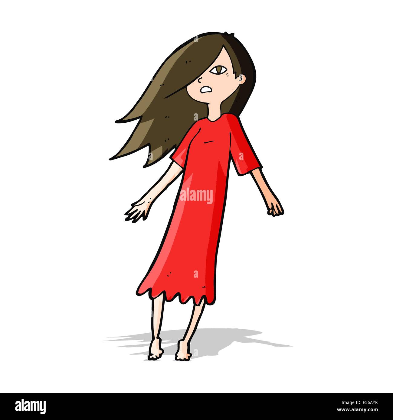 cartoon ghost like girl Stock Vector Image & Art - Alamy