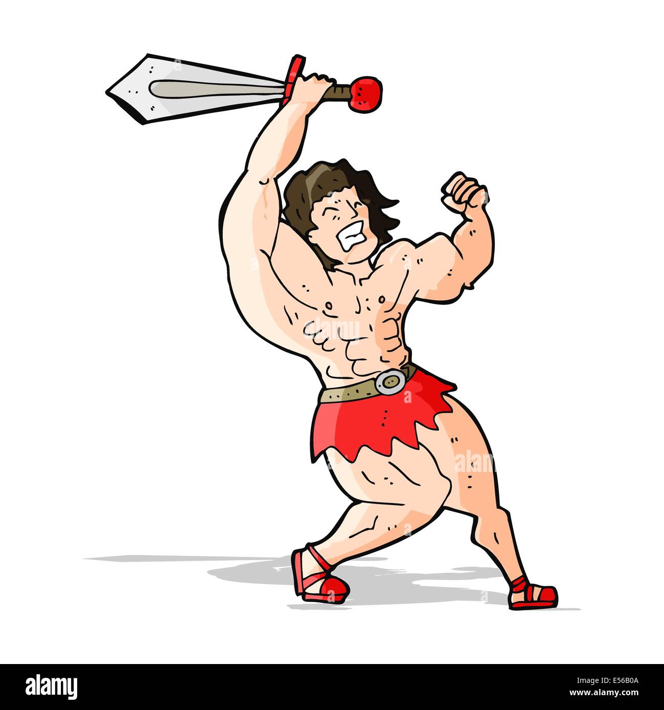 cartoon barbarian hero Stock Vector Image & Art - Alamy