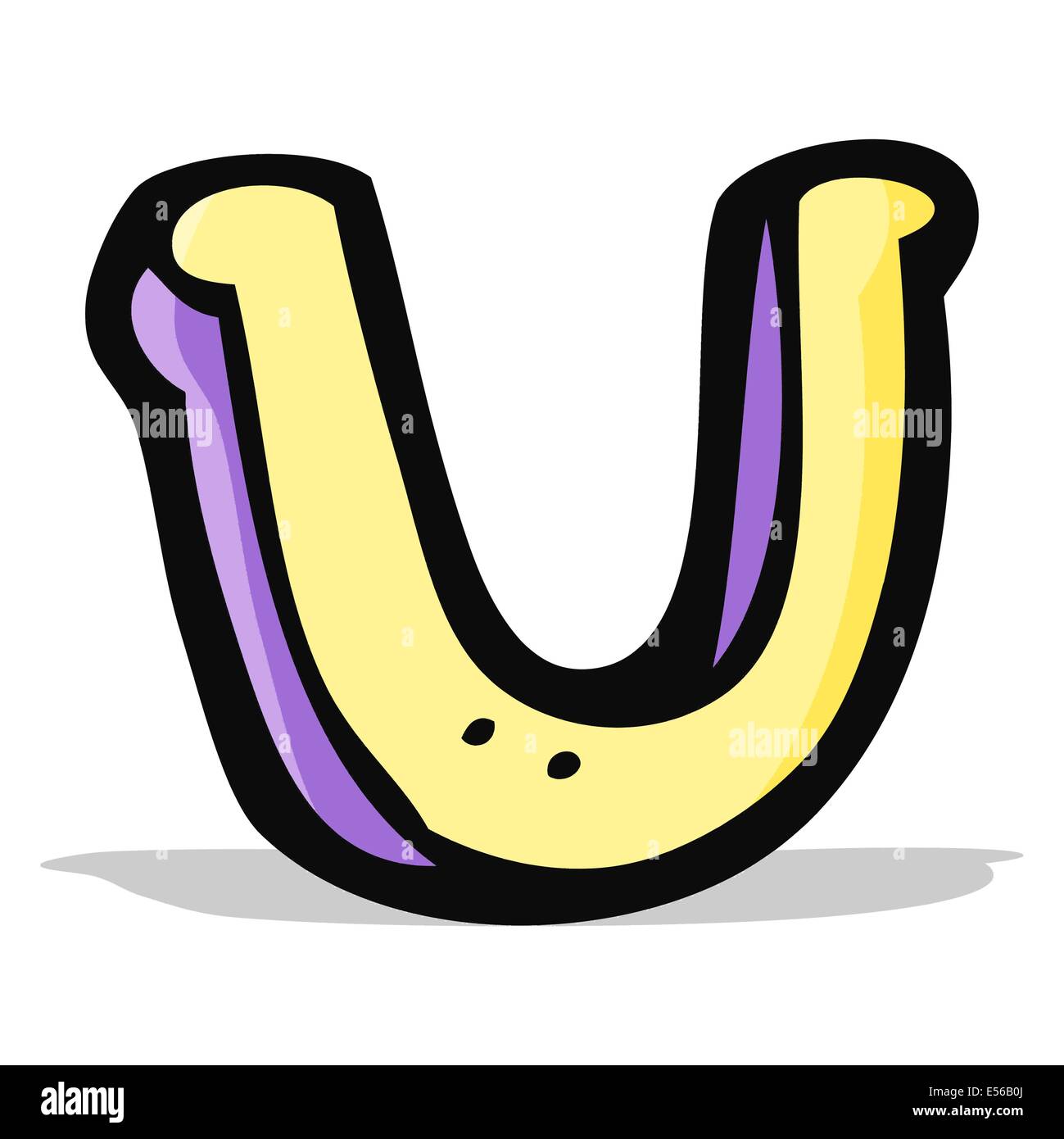 cartoon letter U Stock Vector Image & Art - Alamy