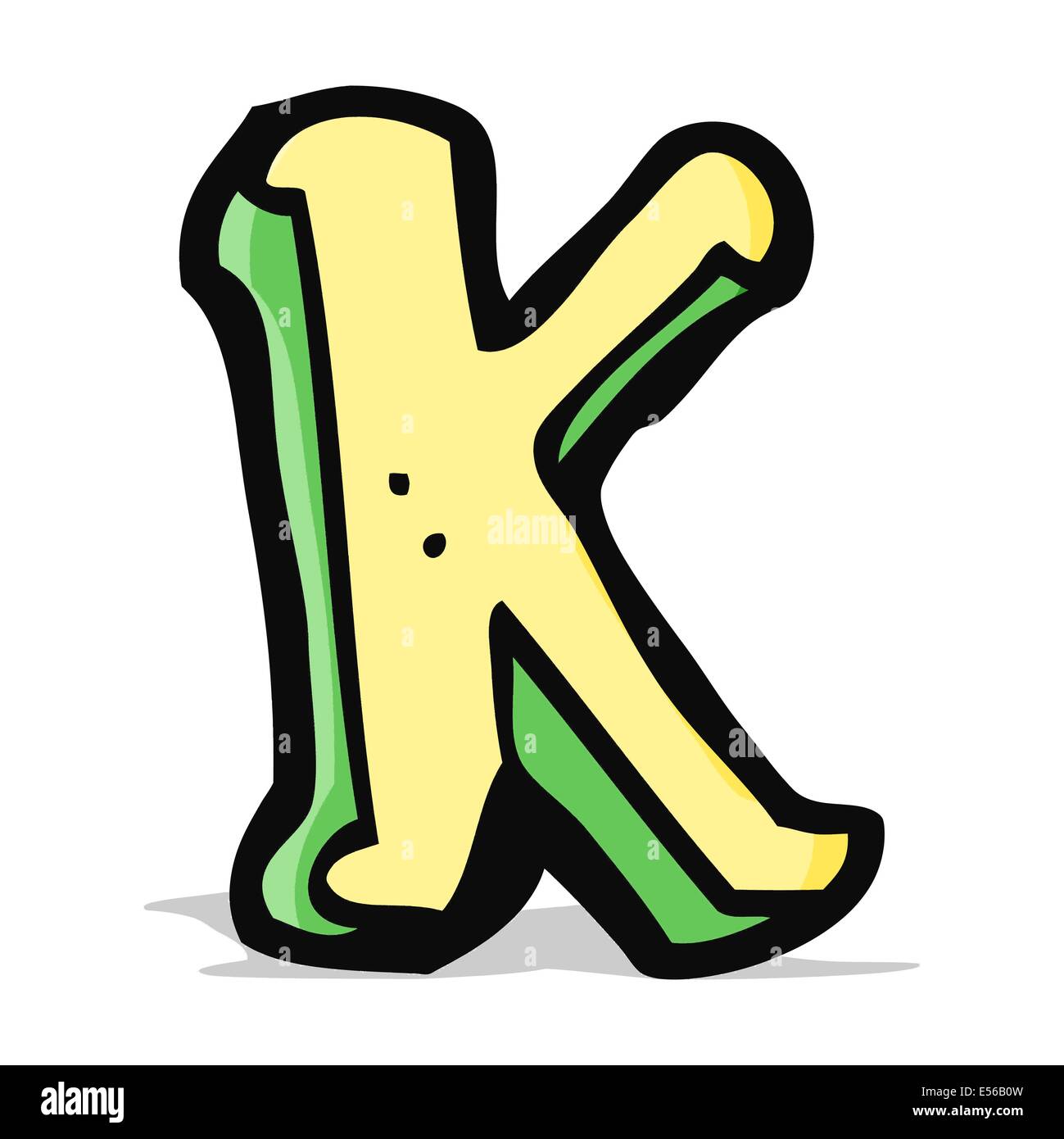 Cartoon Letter K Cut Out Stock Images & Pictures - Alamy